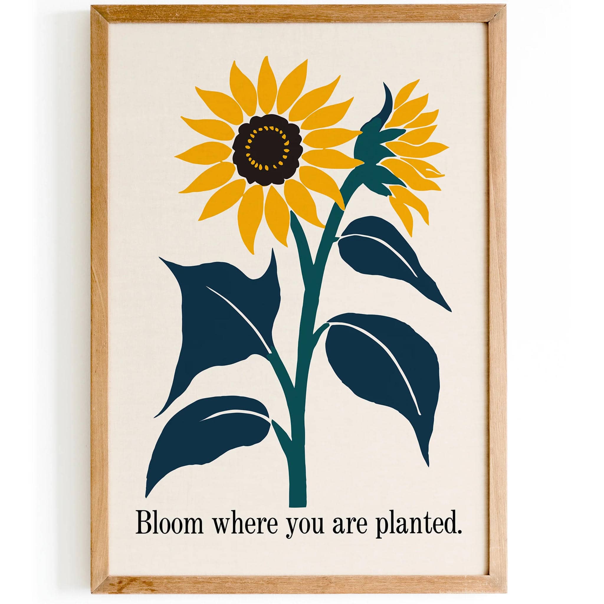 Motivational Floral Poster - Bloom where you are planted – HypeSheriff