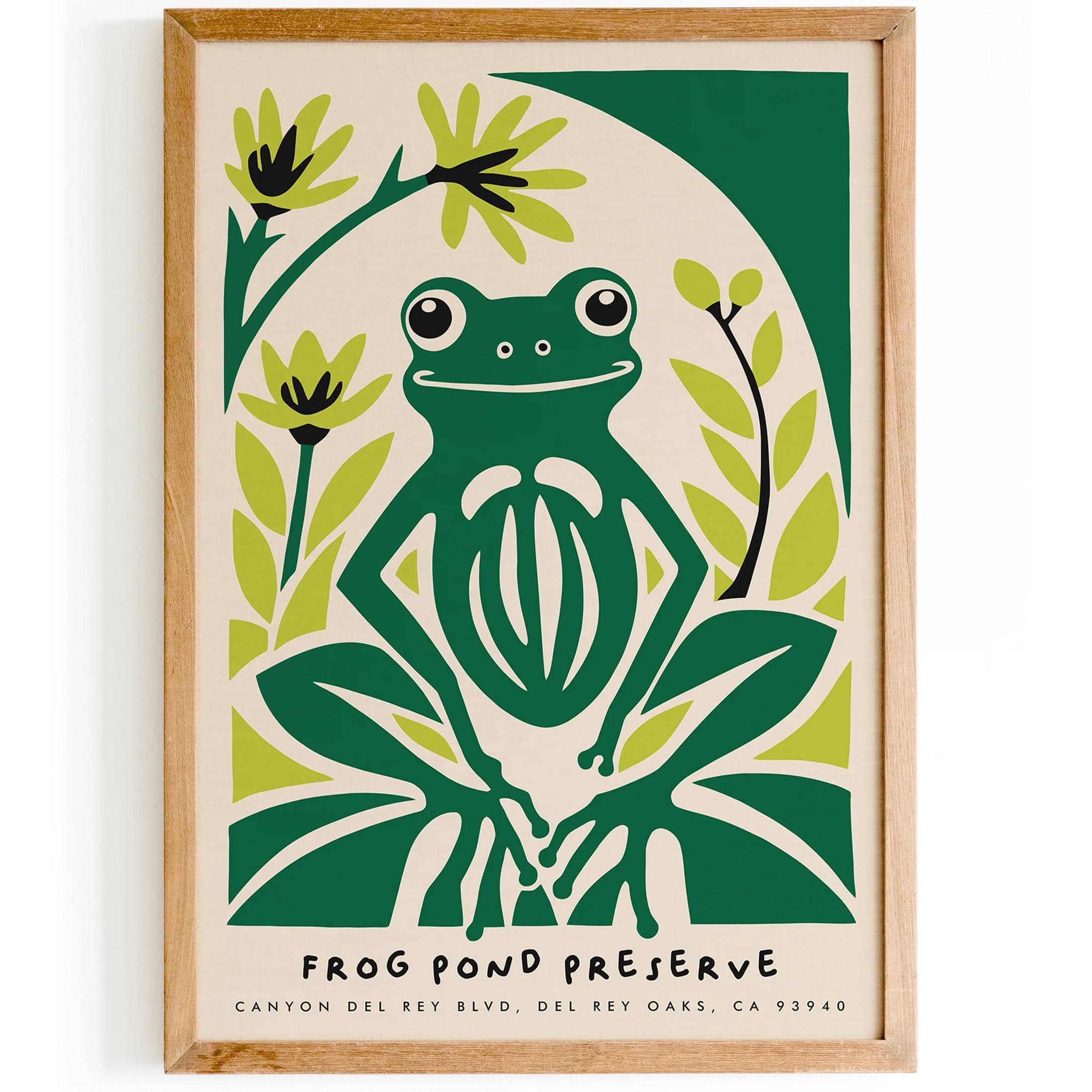 Whimsical Frog Art Print - Frog Pond Preserve – HypeSheriff