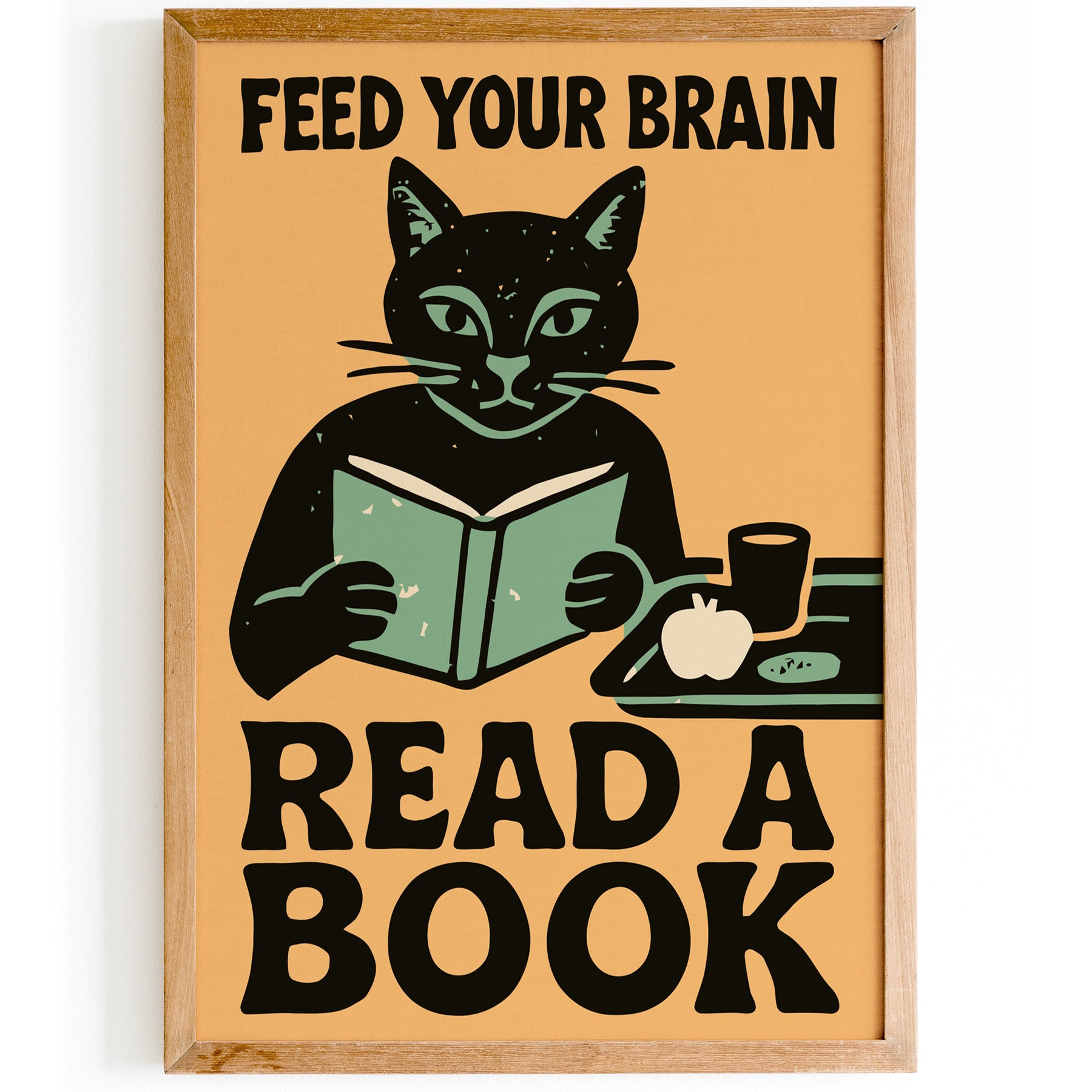 Feed Your Brain Read a Book Poster – HypeSheriff