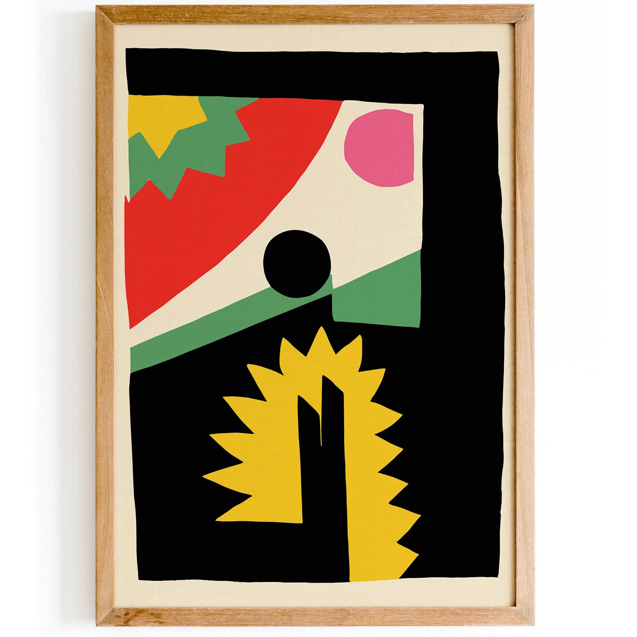 Retro Paper Cutouts Collage Art Print – HypeSheriff