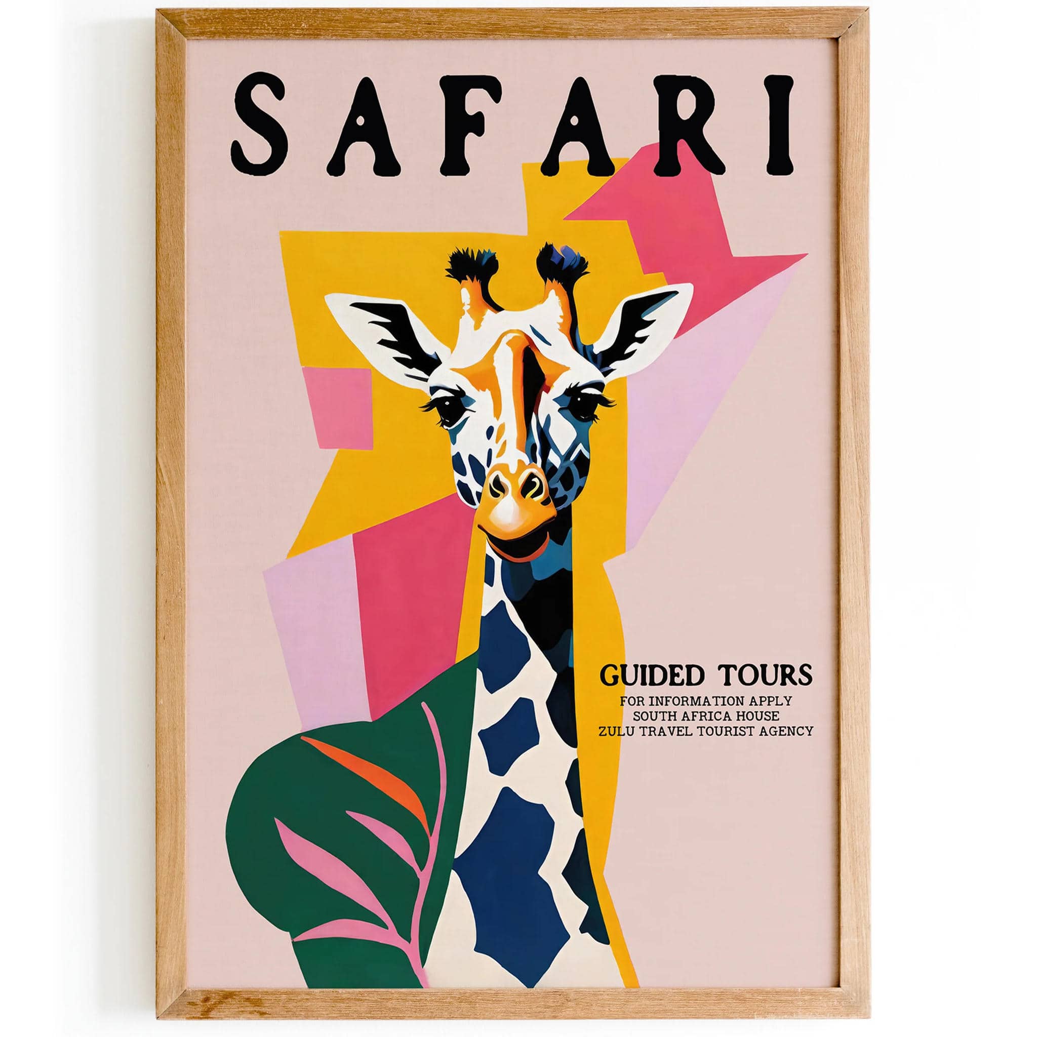 Safari Trip - Giraffe Colorful Poster – HypeSheriff
