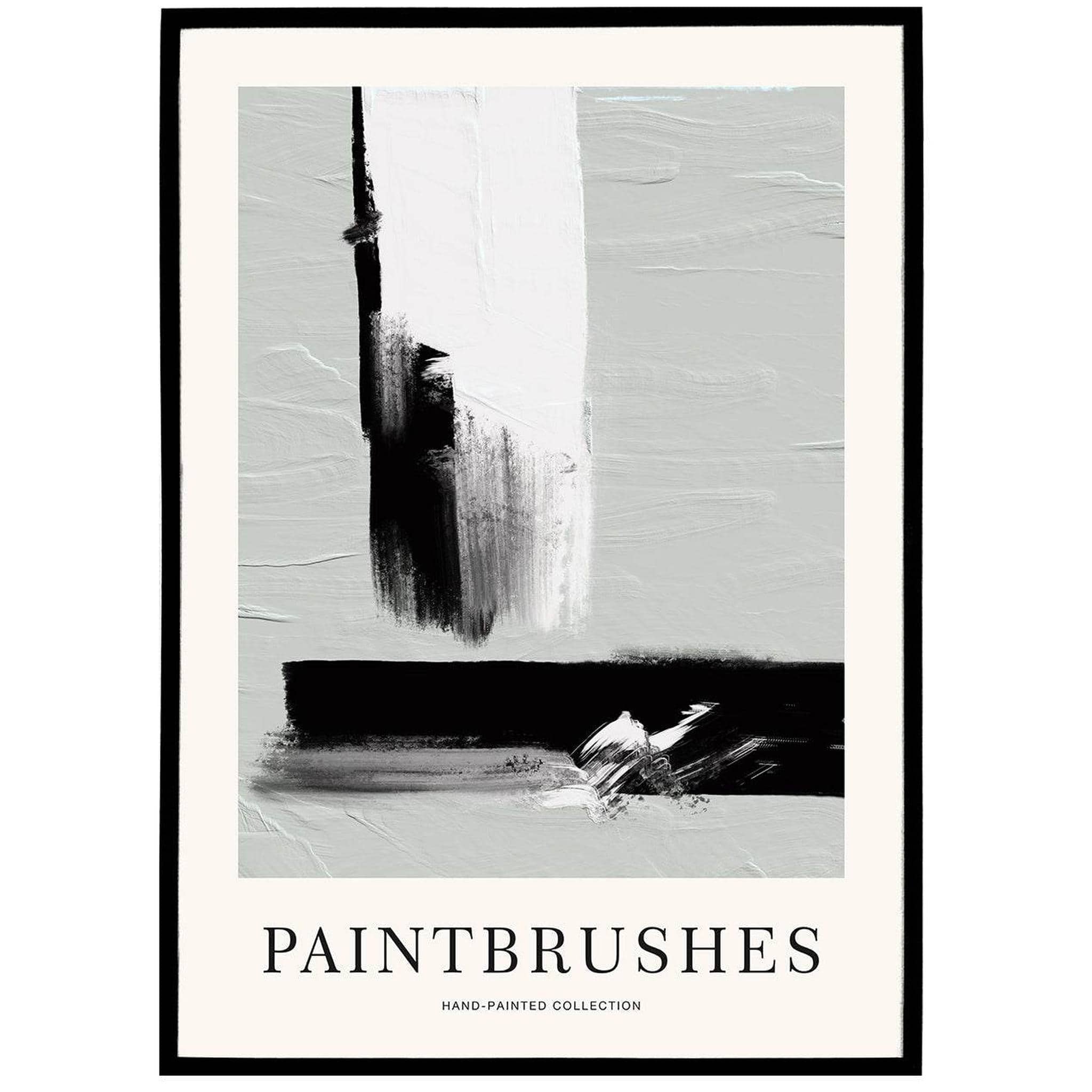Paintbrushes Abstract Modern Poster – HypeSheriff