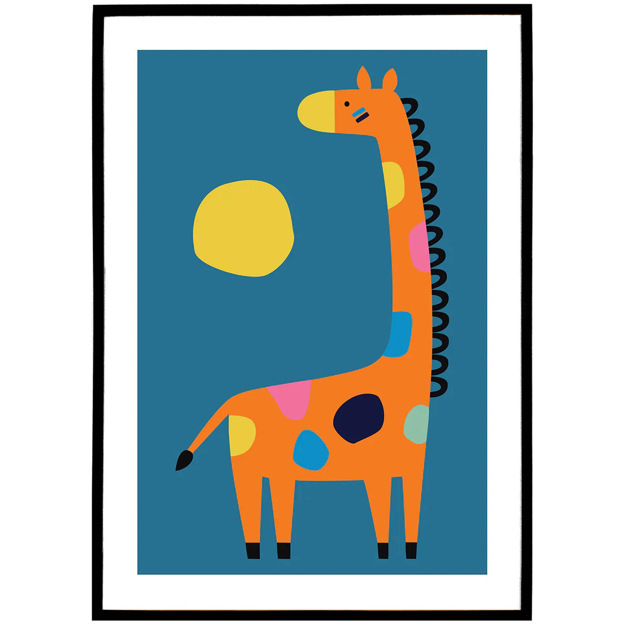 Colorful Giraffe Poster – HypeSheriff
