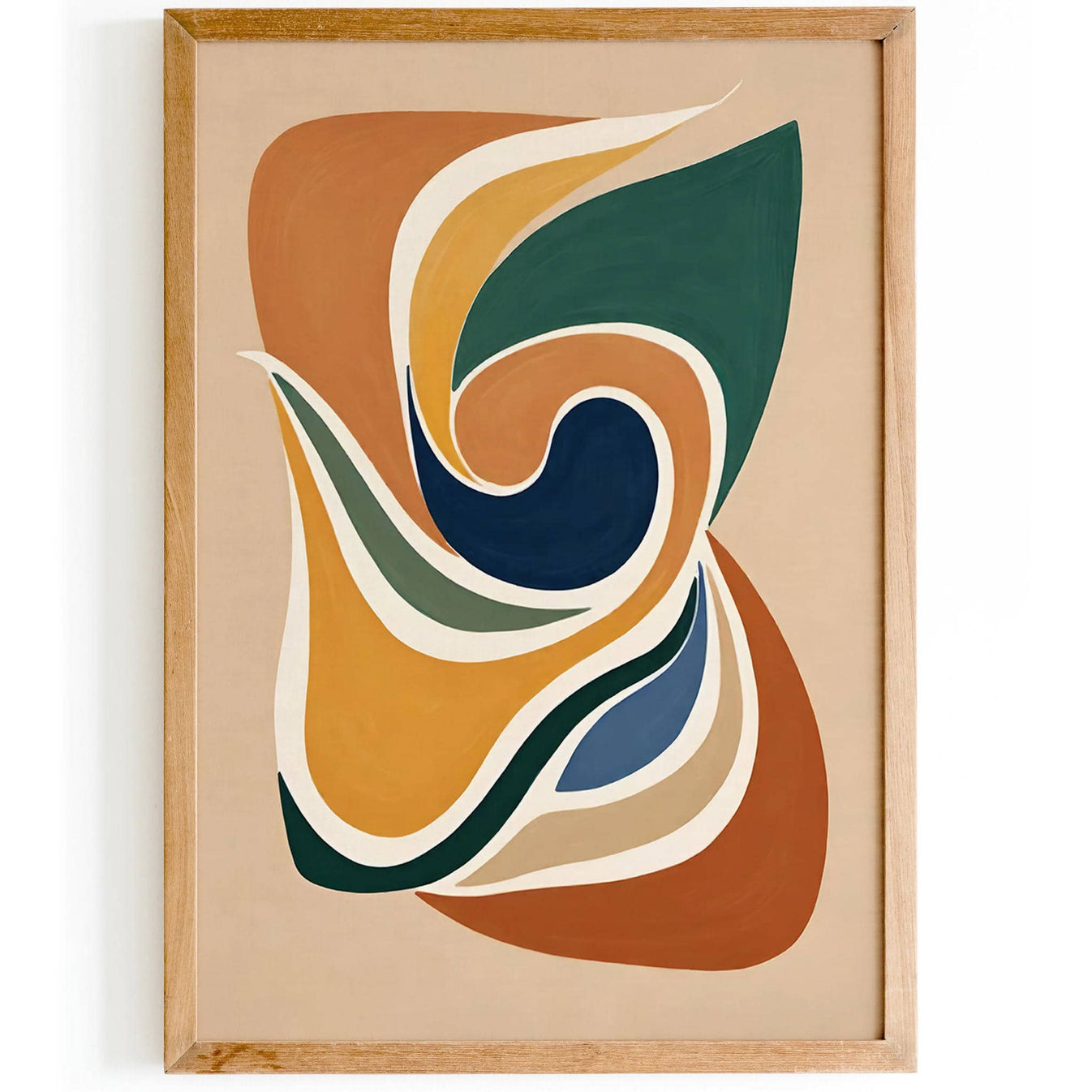 Neutral Abstract Shapes Art Print – HypeSheriff