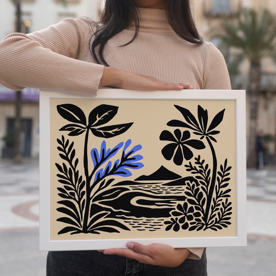 Modern Face Horizontal Art Print – HypeSheriff