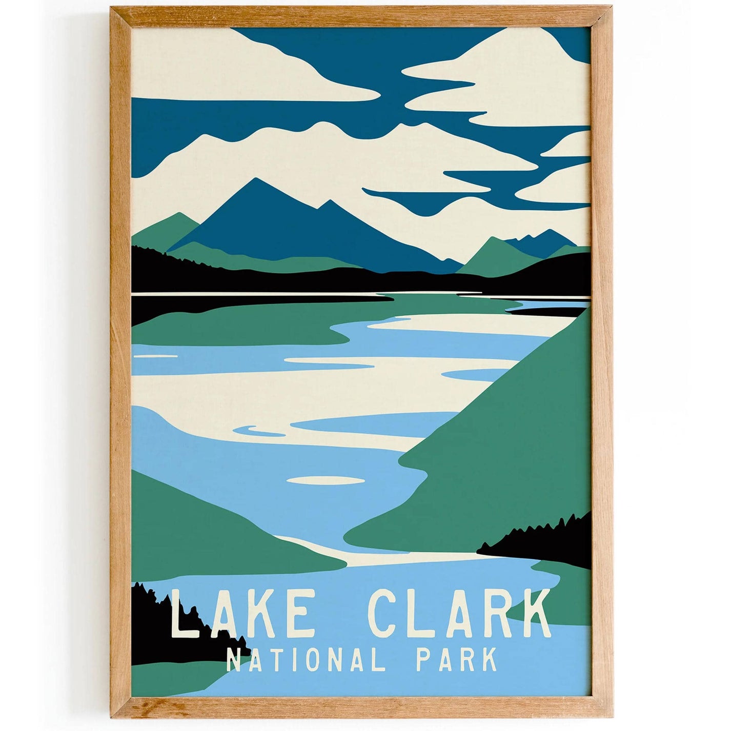 Lake Clark Travel Poster – HypeSheriff