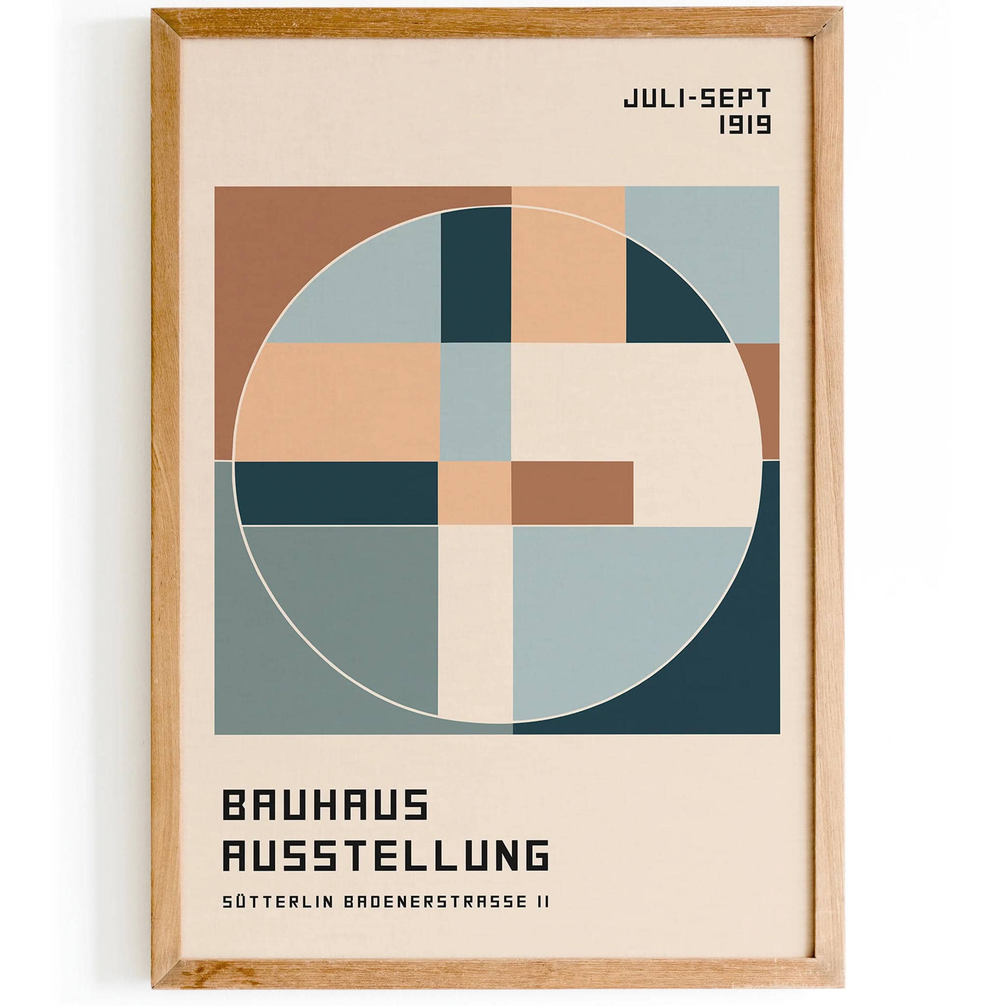Bauhaus Geometric Pastel Colors Art Print – HypeSheriff