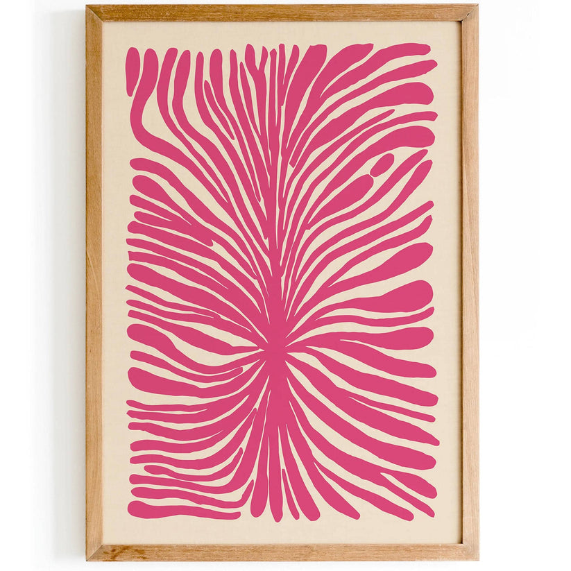 Pink Organic Shape Art Print 2024 – HypeSheriff