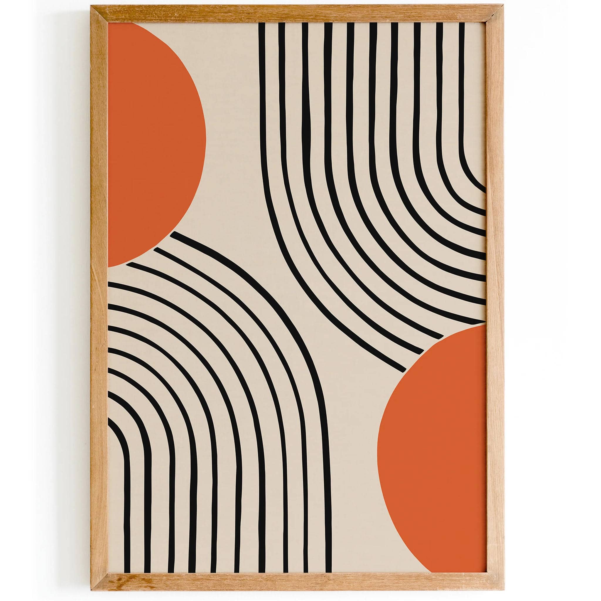Mid Century Modern Orange Arches Poster – HypeSheriff
