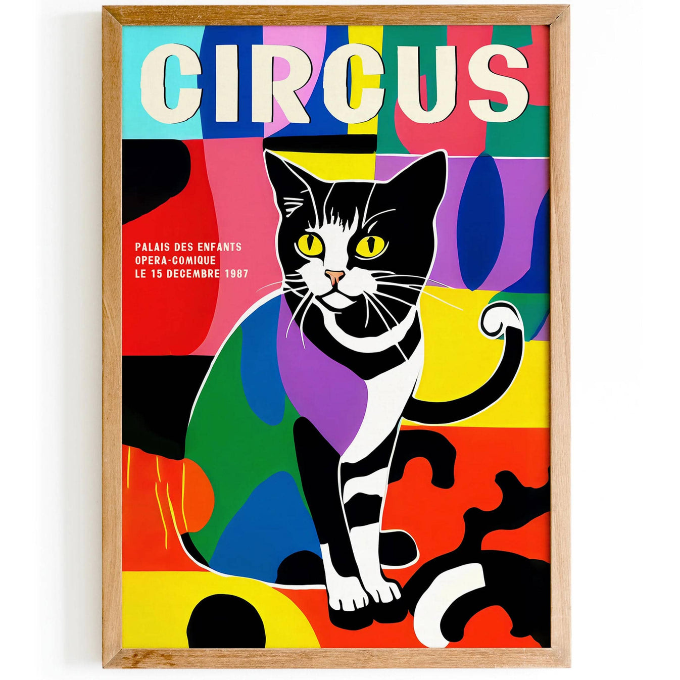 1987 French Circus Cat Poster – HypeSheriff