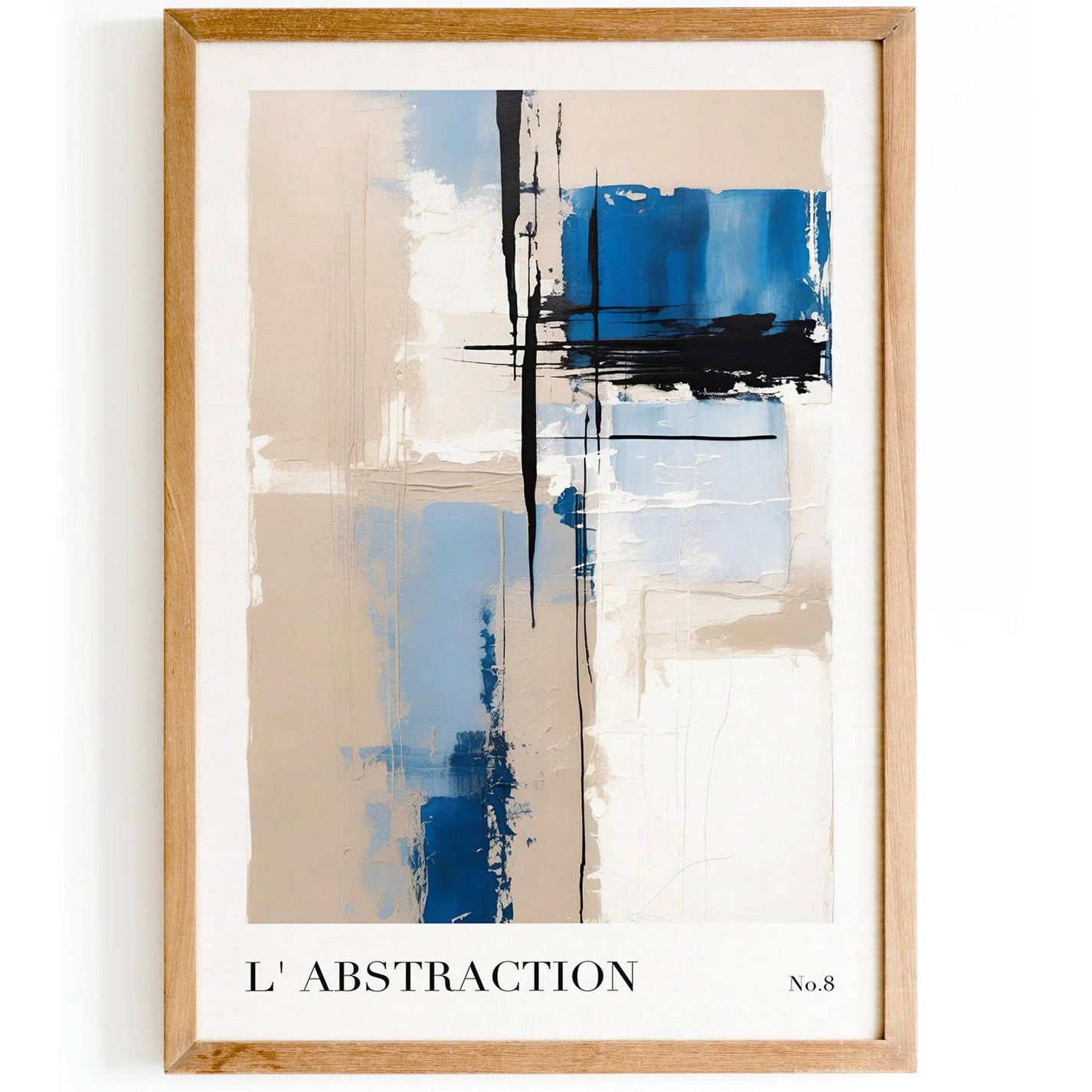 Blue Fine Art Painting No.8 Poster – HypeSheriff