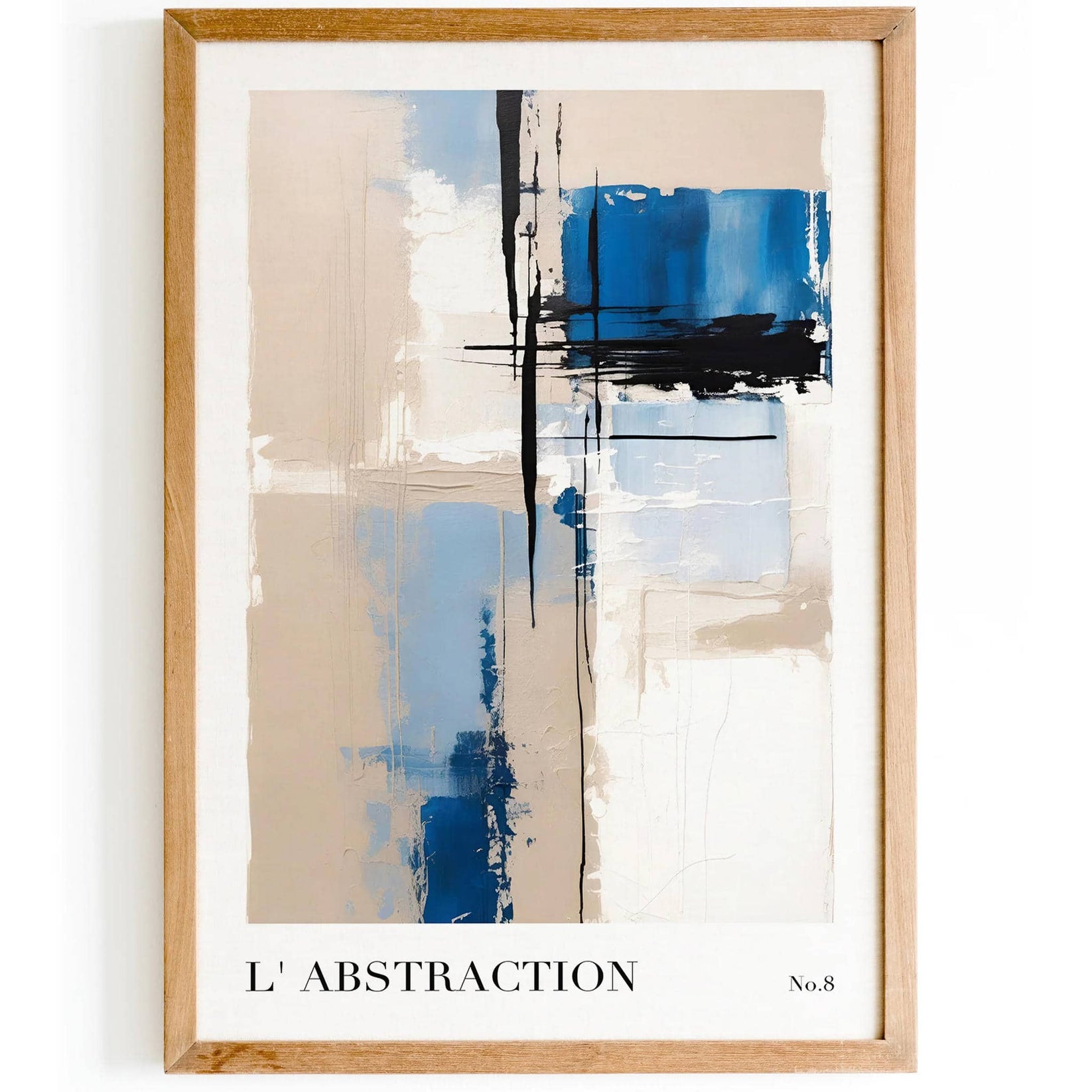 Blue Fine Art Painting No.8 Poster – HypeSheriff