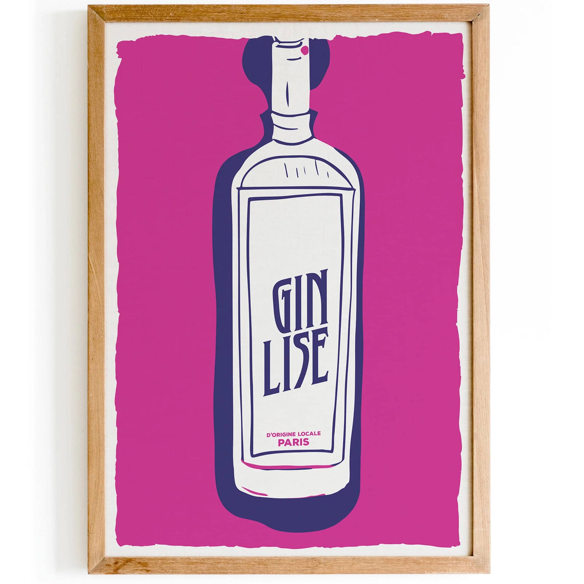 Retro Gin Lise Paris Poster – HypeSheriff