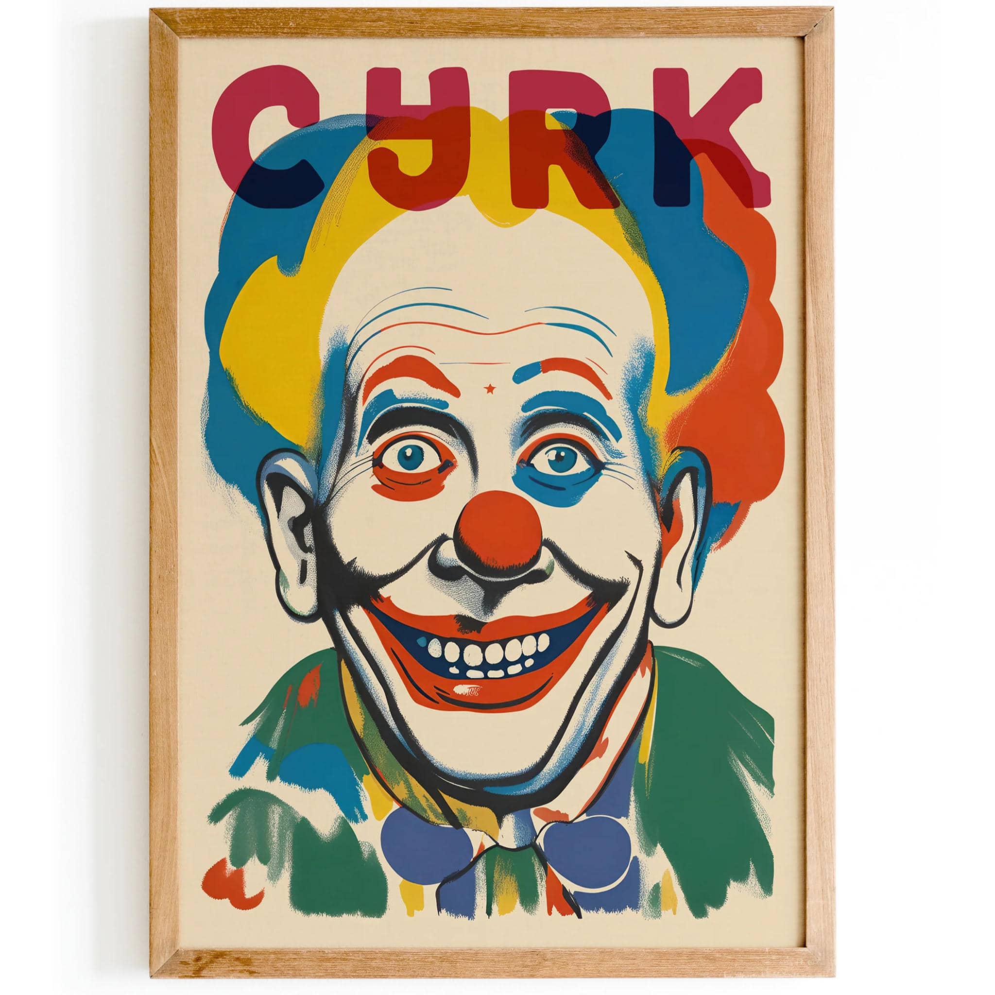 Creepy Clown - Vintage Polish Circus Poster – HypeSheriff