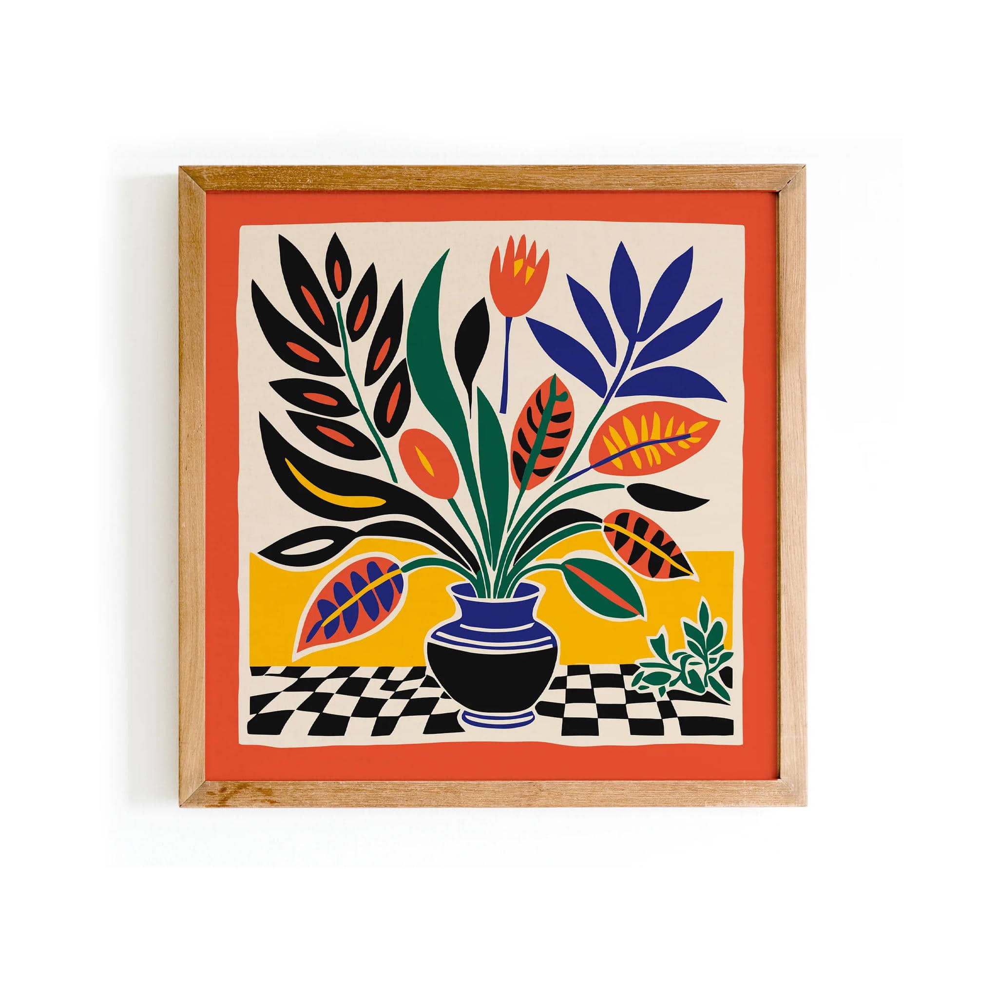 Retro Flower Bouquet Square Print – HypeSheriff