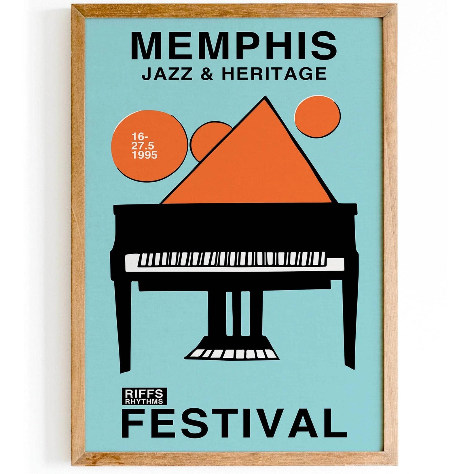 Memphis Jazz Festival Blue Music Poster – HypeSheriff