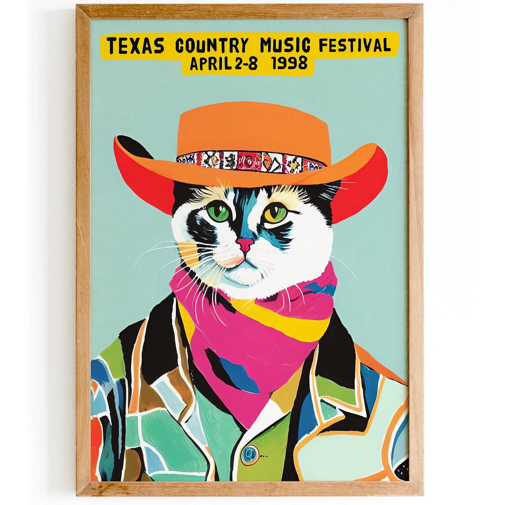Texas Country Music Festival Cat Poster – HypeSheriff