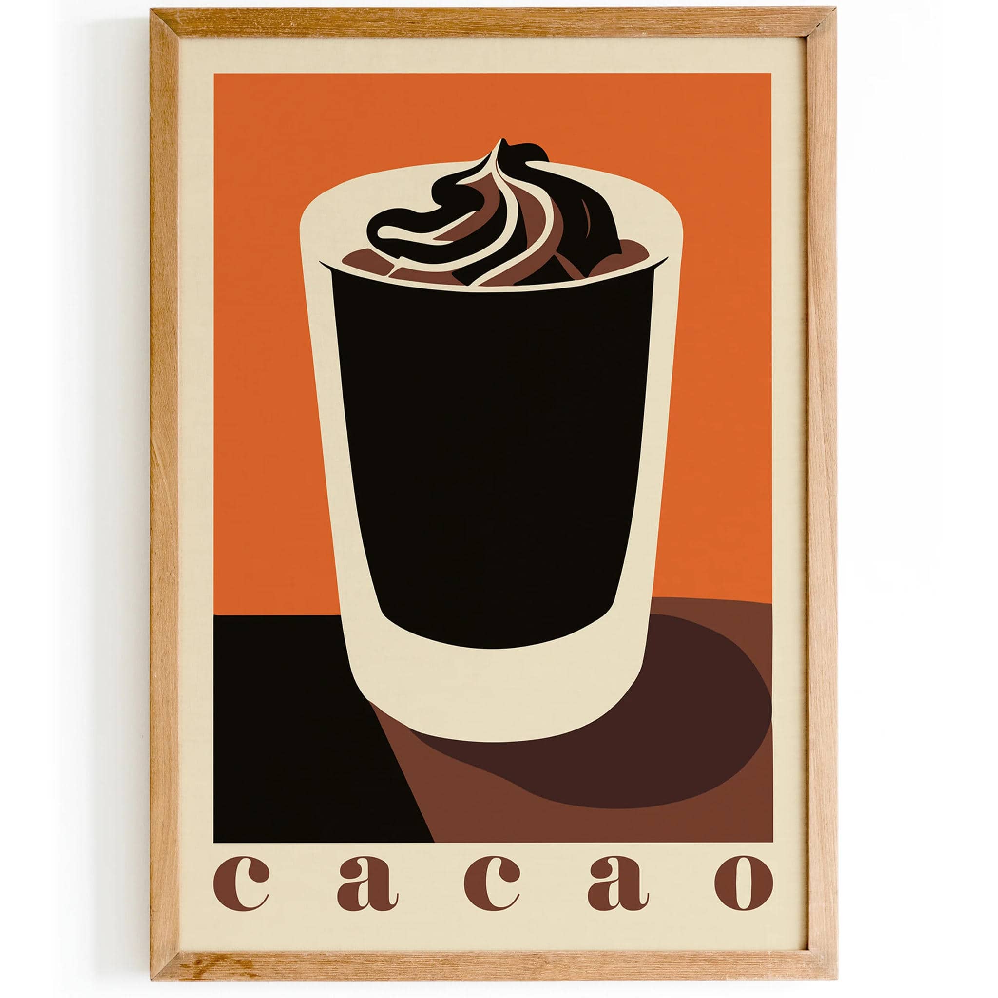 Cacao Minimalist Retro Poster – HypeSheriff