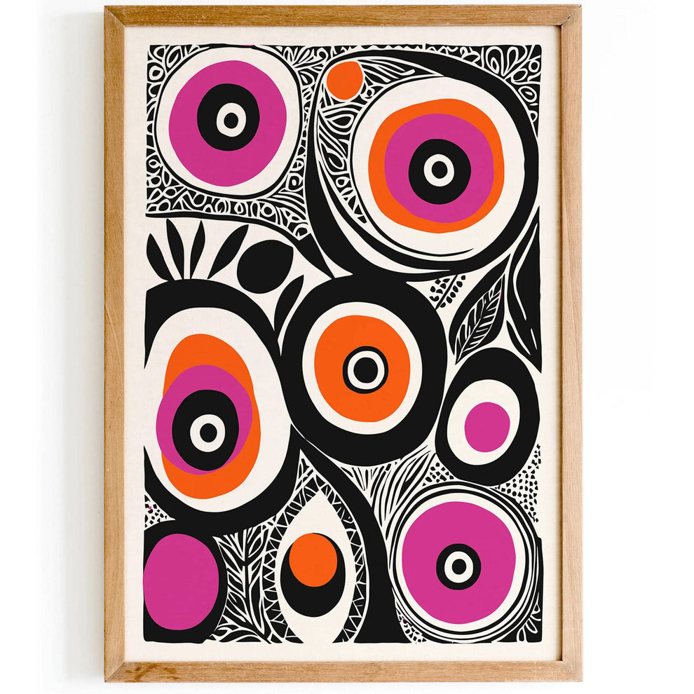 Magenta Abstract Pop Art Poster – HypeSheriff