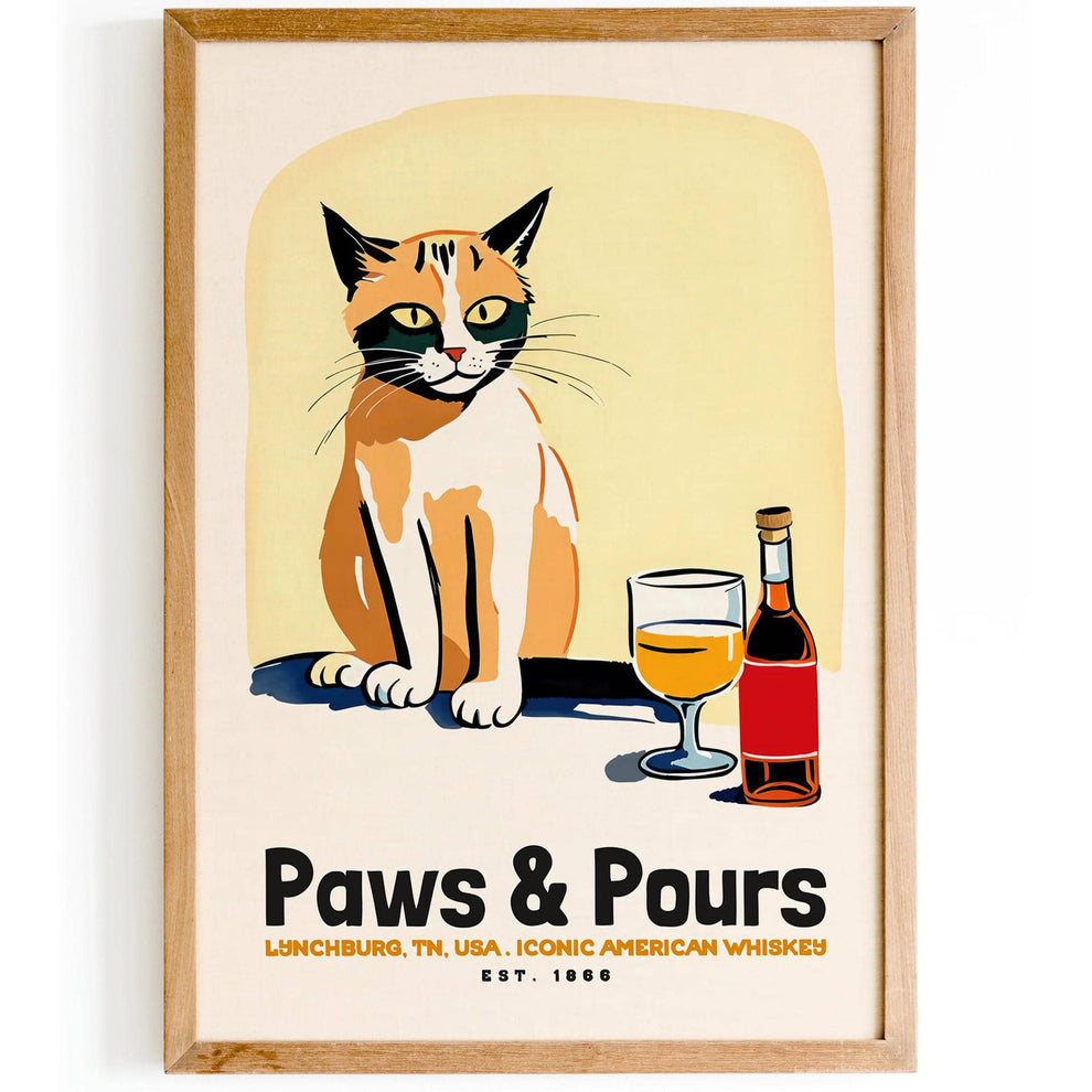American Whiskey Cat Poster – HypeSheriff