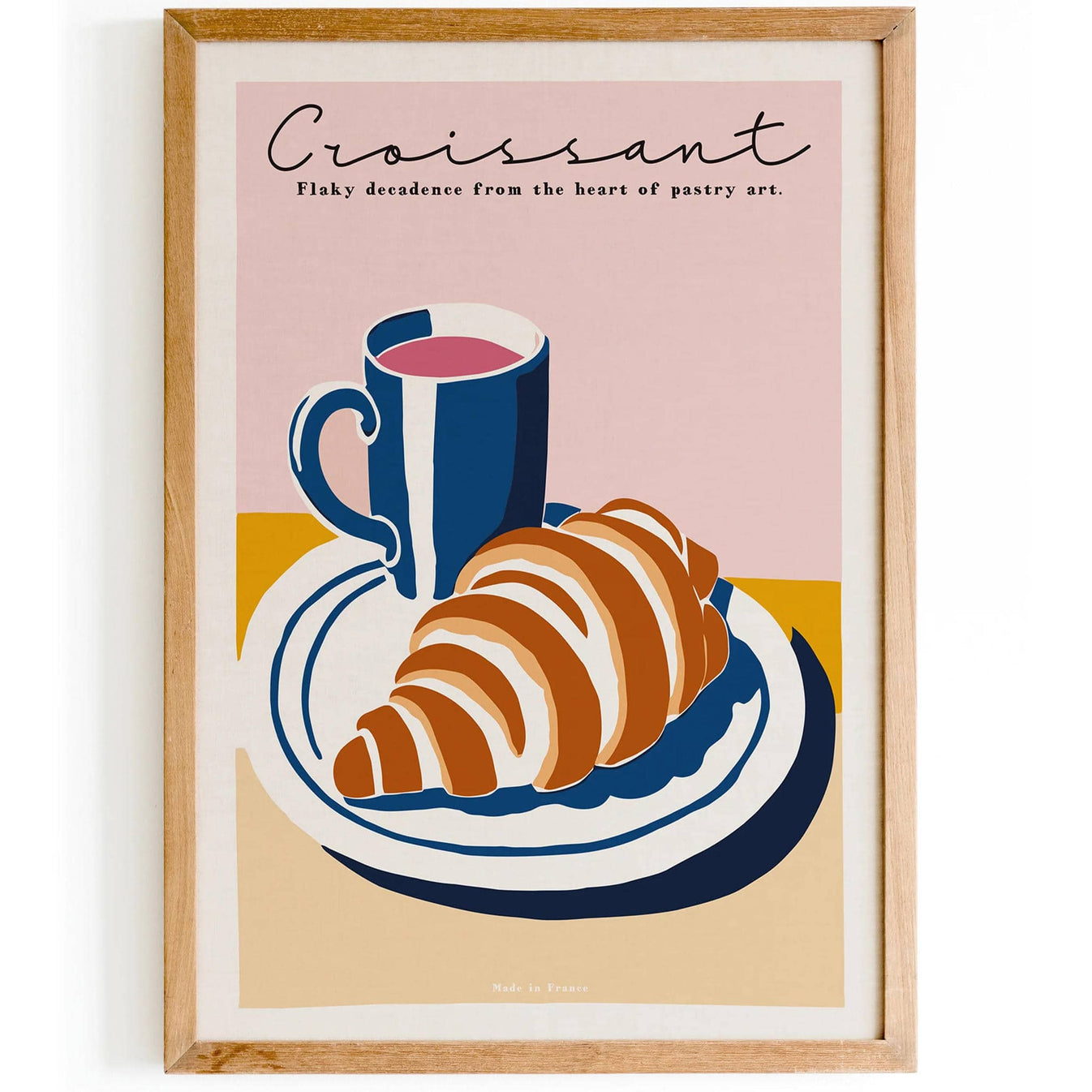 Croissant - Cute French Wall Art Print – HypeSheriff