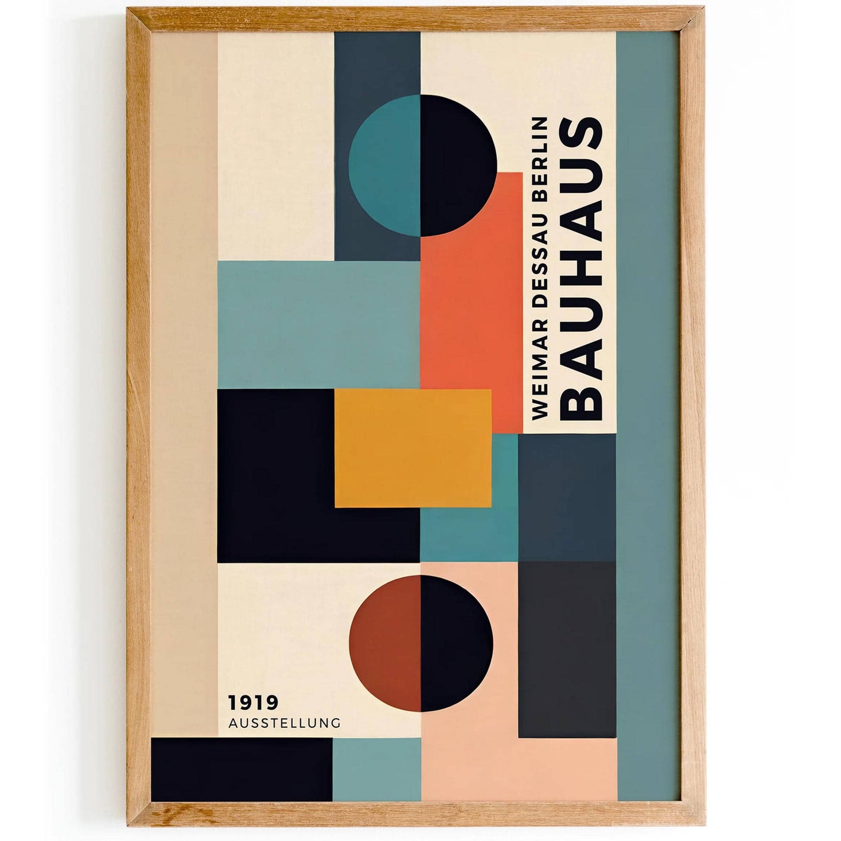 Bauhaus 1919 Modernist Geometric Poster – HypeSheriff