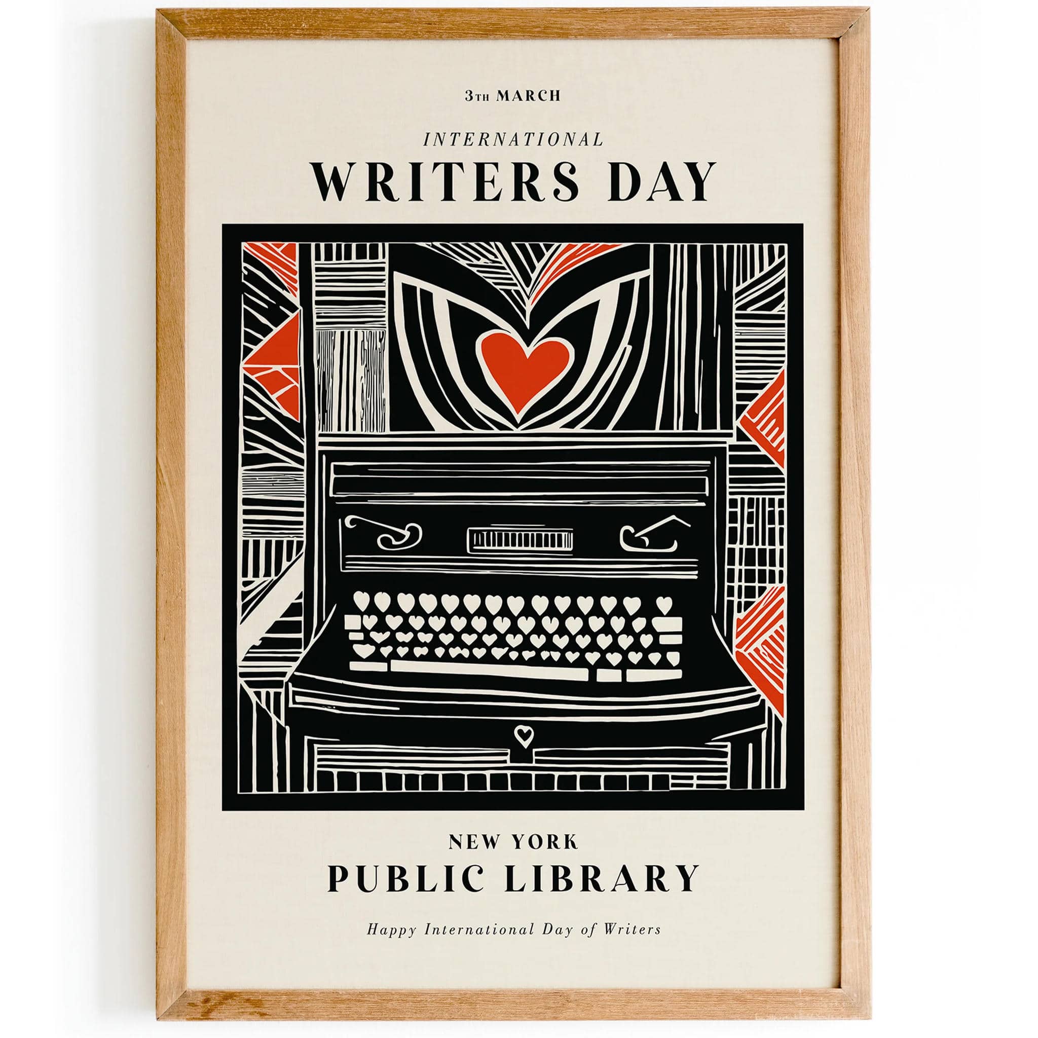International Writers Day Poster – HypeSheriff