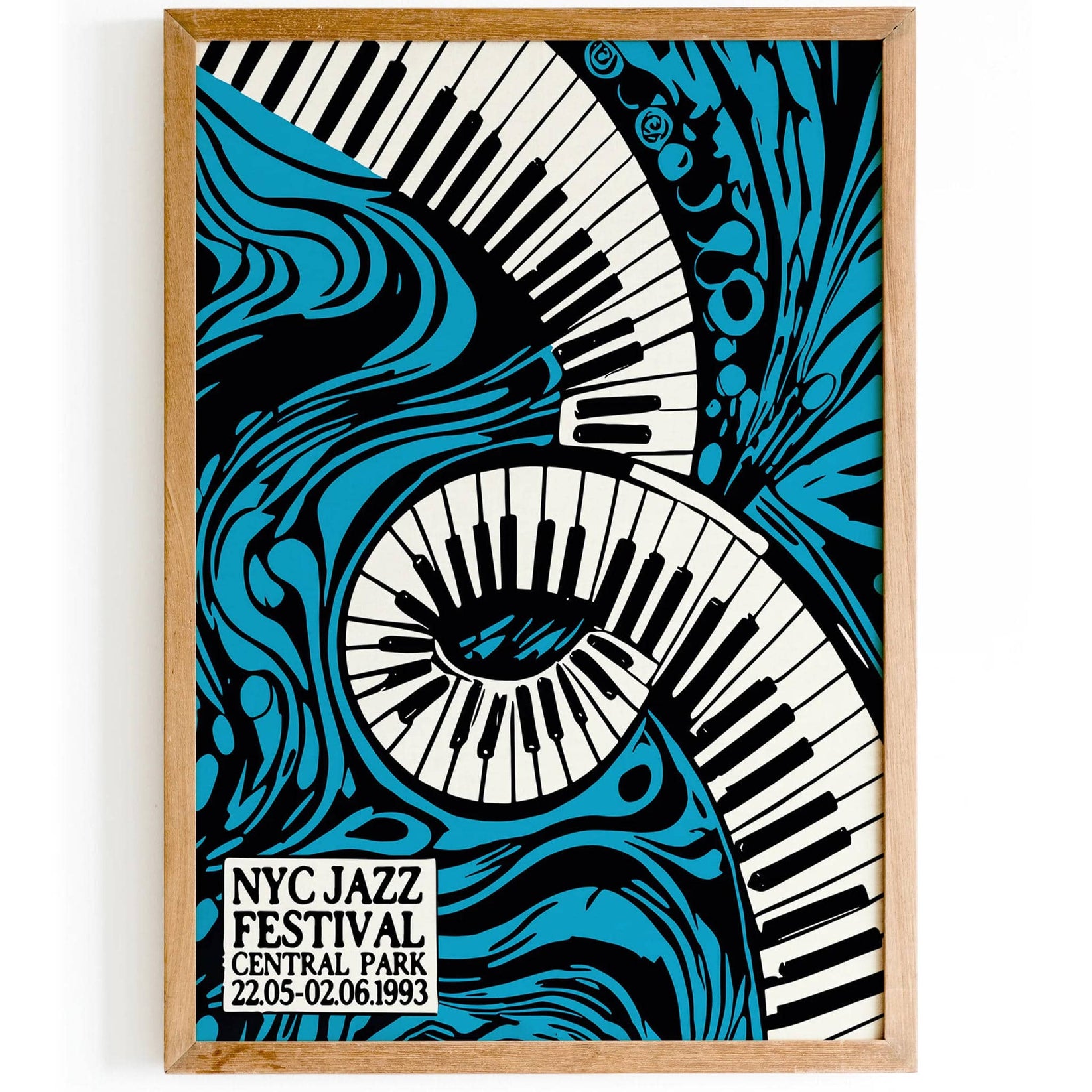 NYC Jazz Festival 1993 Piano Poster – HypeSheriff