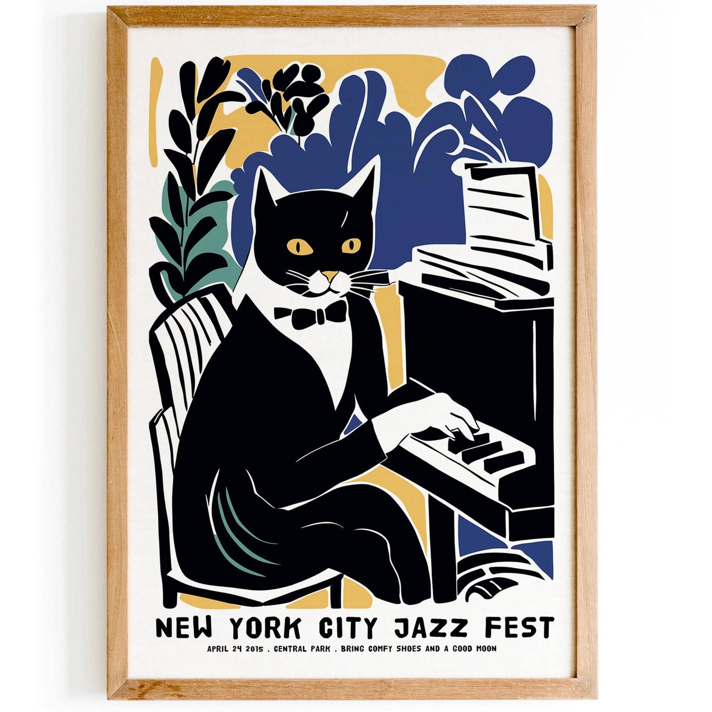 Elegant Cat Playing Jazz Poster – HypeSheriff