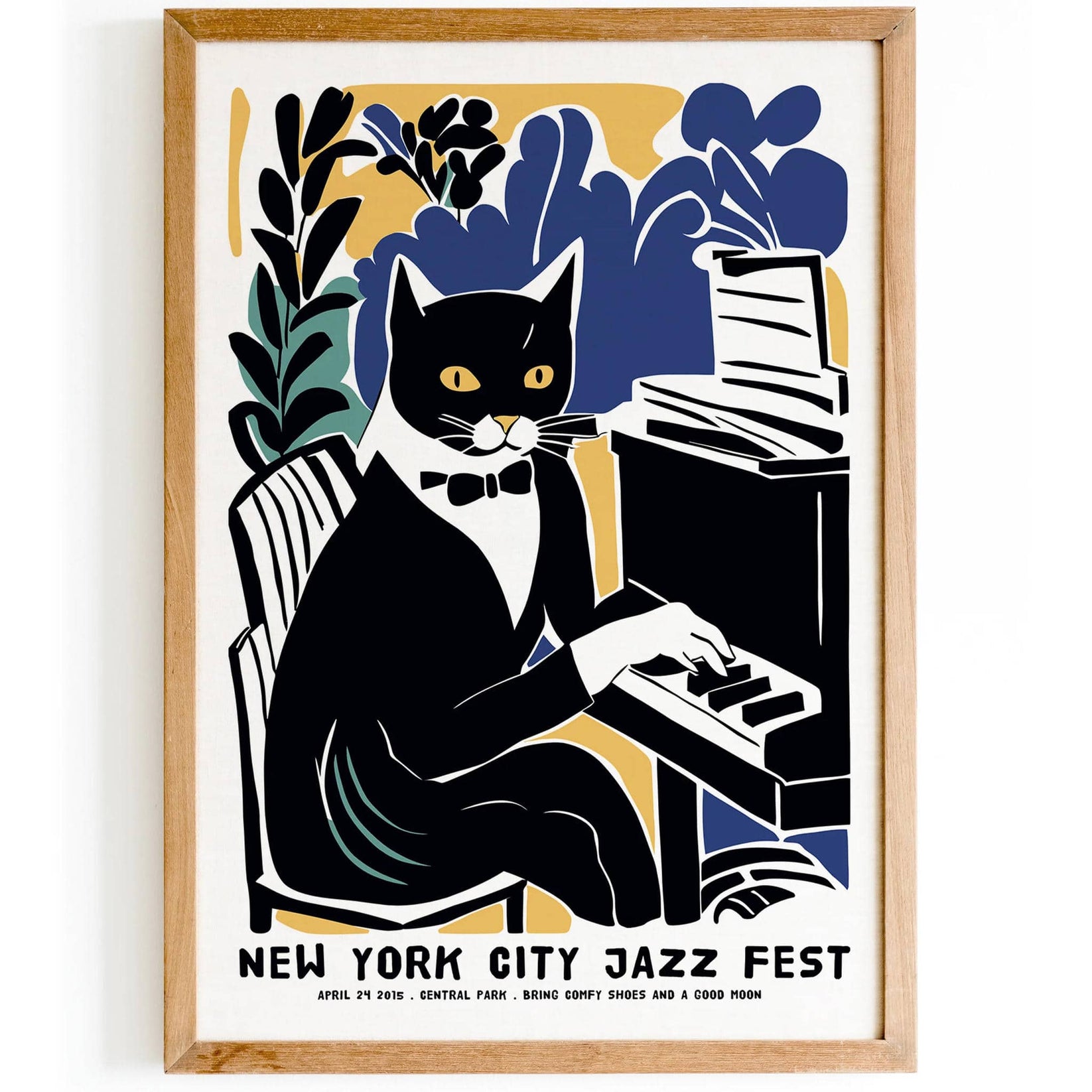 Elegant Cat Playing Jazz Poster – HypeSheriff