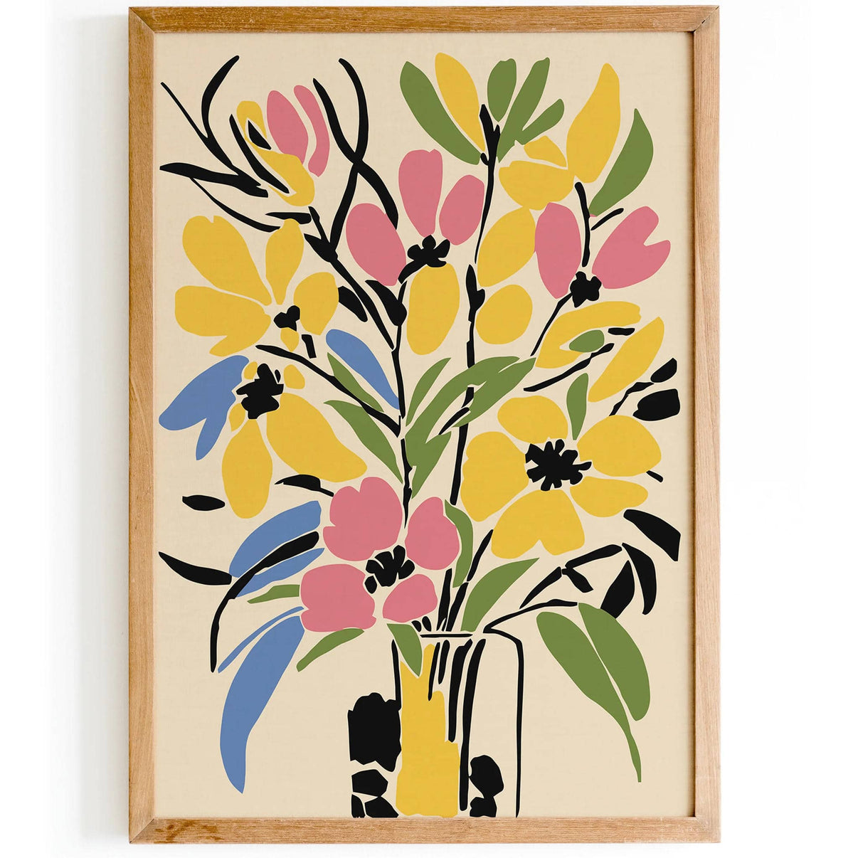 Bouquet of Flowers Ink Style Art Print – HypeSheriff