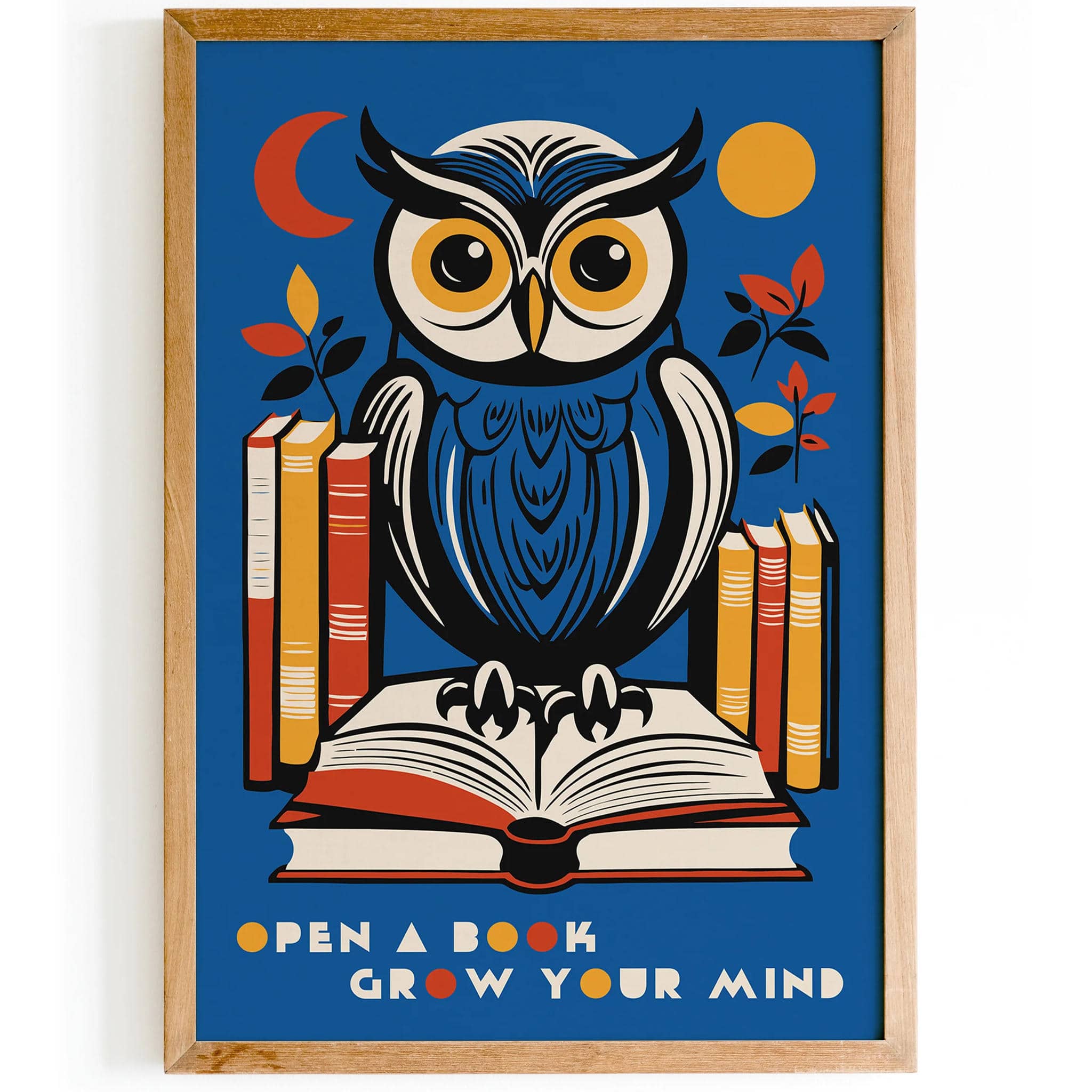 Open Book Grow Your Mind Poster – HypeSheriff