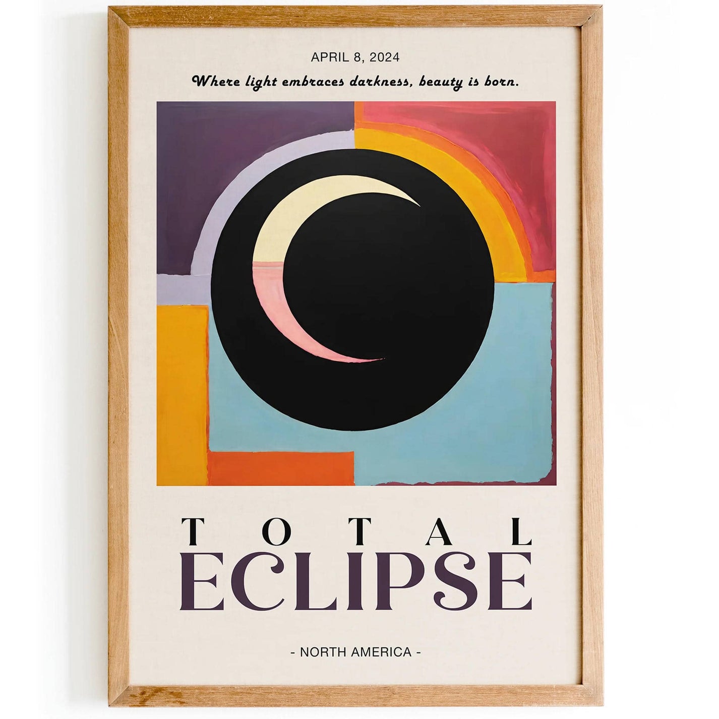 North America Total Eclipse Art Print – HypeSheriff