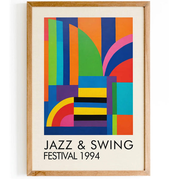 Jazz & Swing Festival Colorful Poster – HypeSheriff