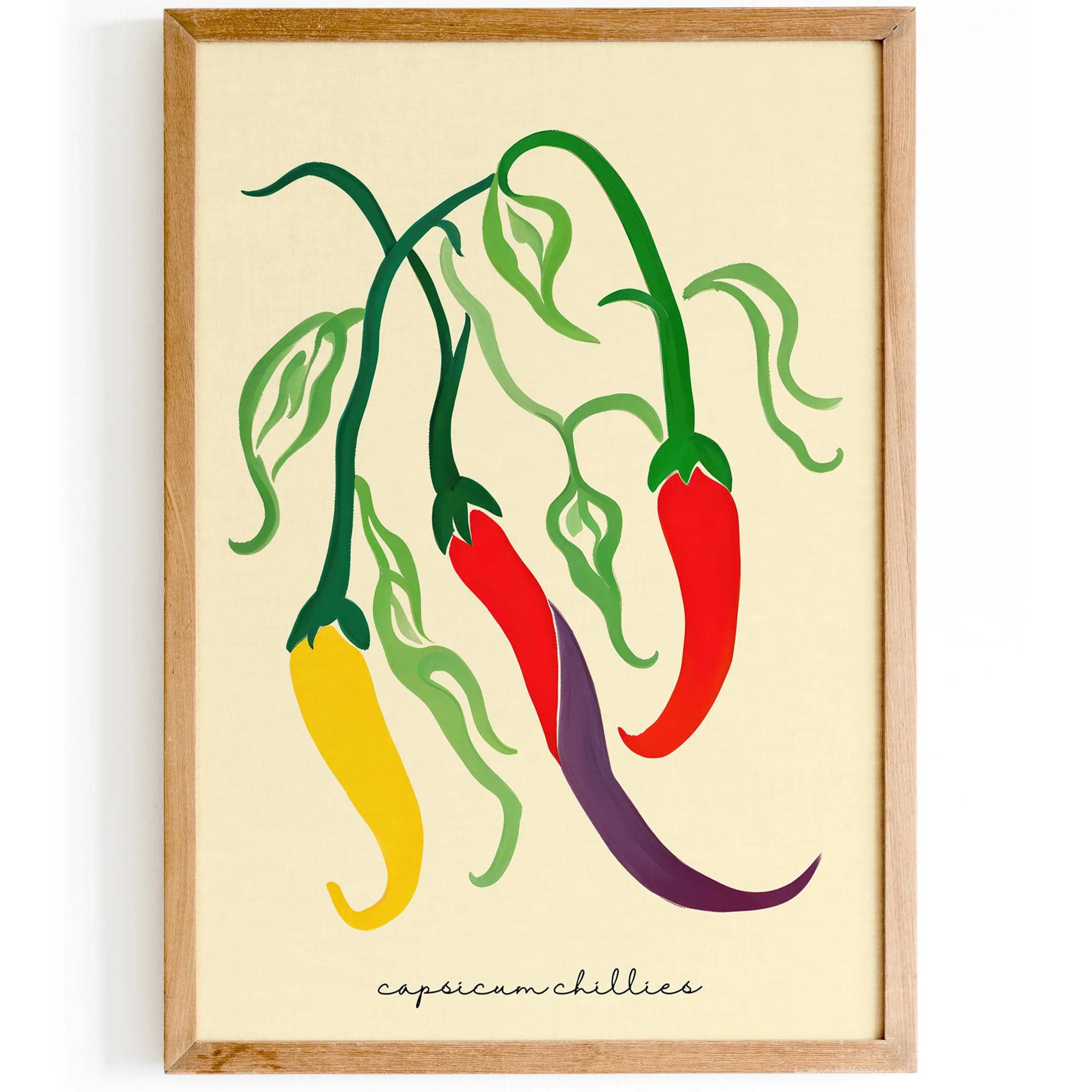 Capsicum Peppers Cute Artwork Poster – HypeSheriff