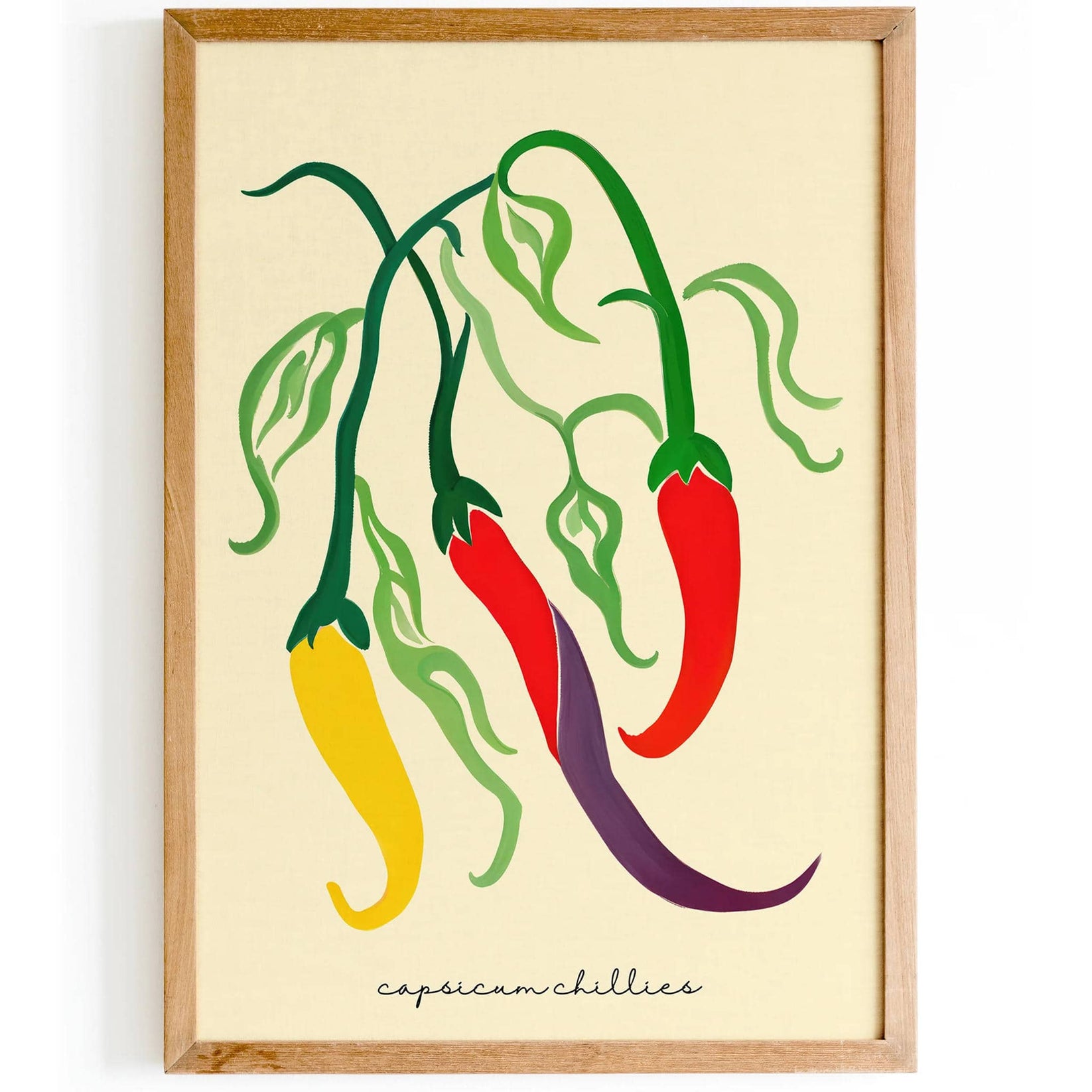 Capsicum Peppers Cute Artwork Poster – HypeSheriff