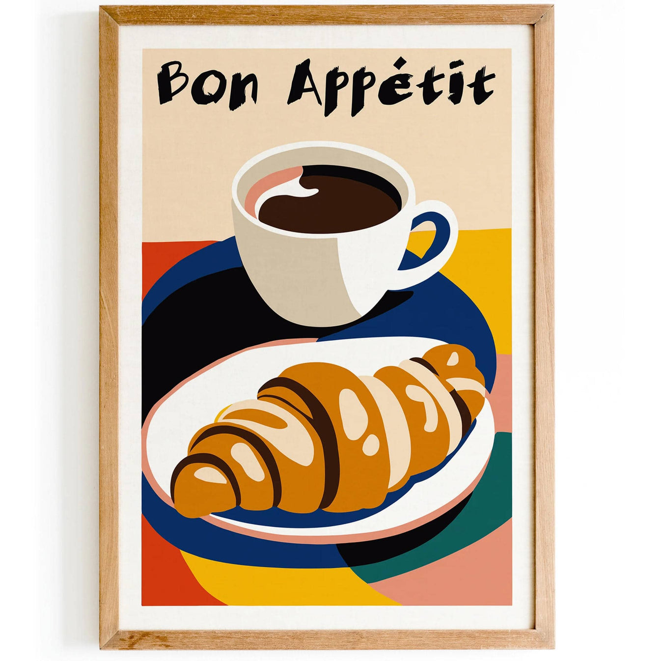 French Croissant Colorful Art Print – HypeSheriff