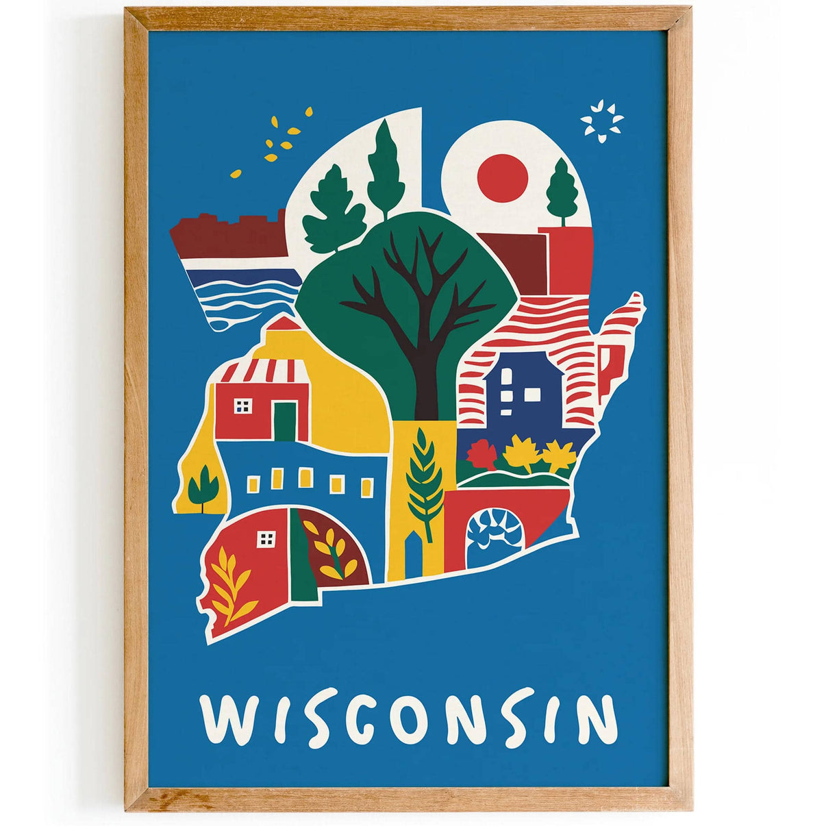 Wisconsin Blue Travel Poster – HypeSheriff