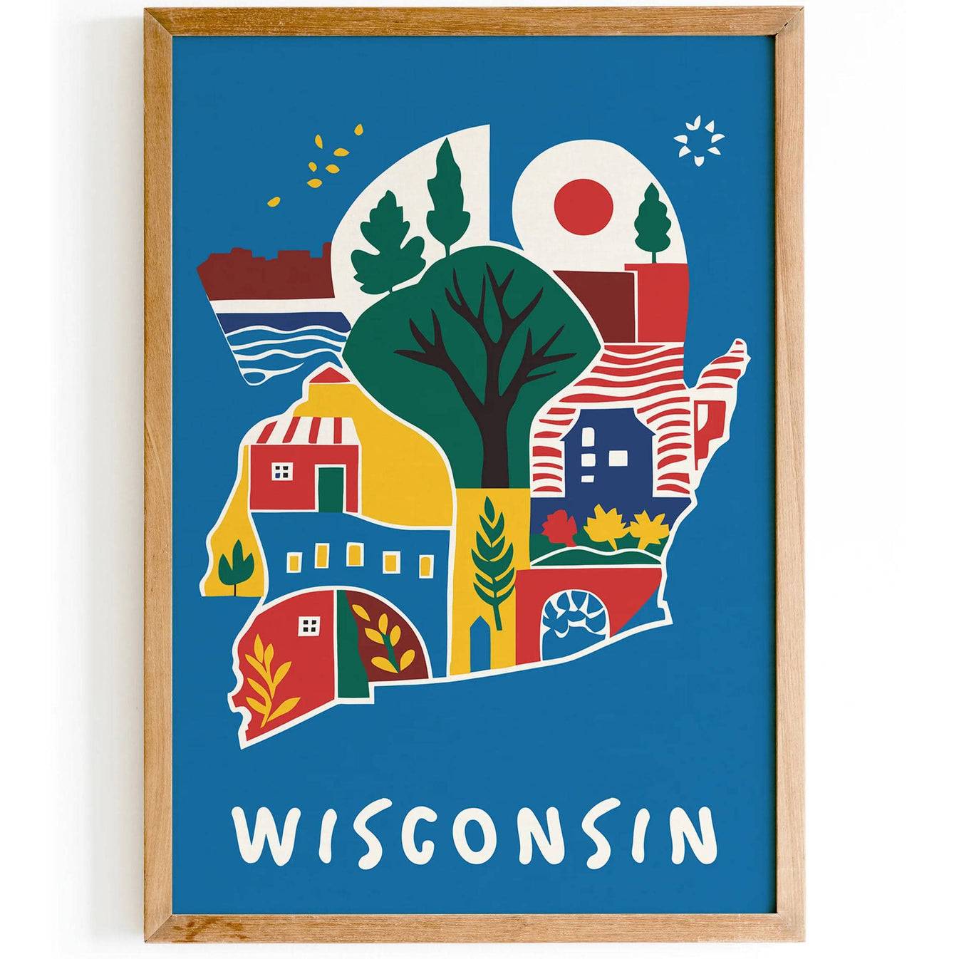 Wisconsin Blue Travel Poster – HypeSheriff
