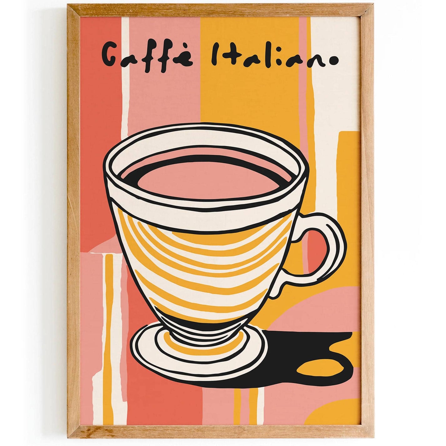 Italian Cafe, Coffee Lovers Gift Idea Art Print – HypeSheriff