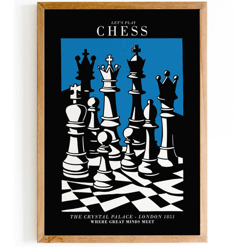 Retro Chess Poster – HypeSheriff