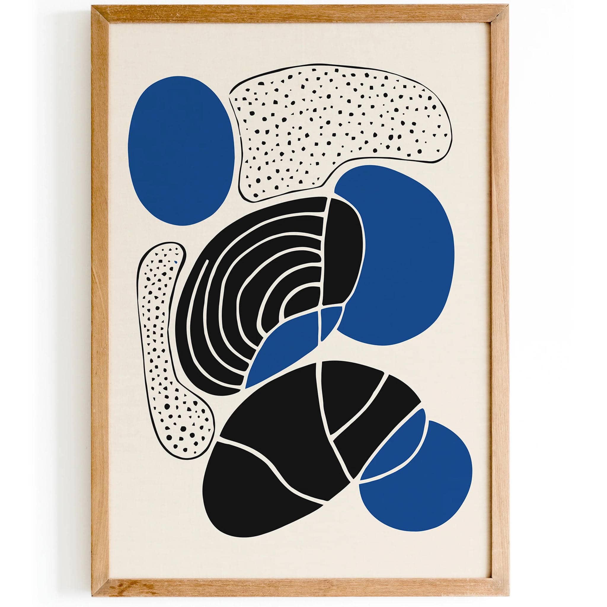 Minimalist Blue Abstract Art Print – HypeSheriff
