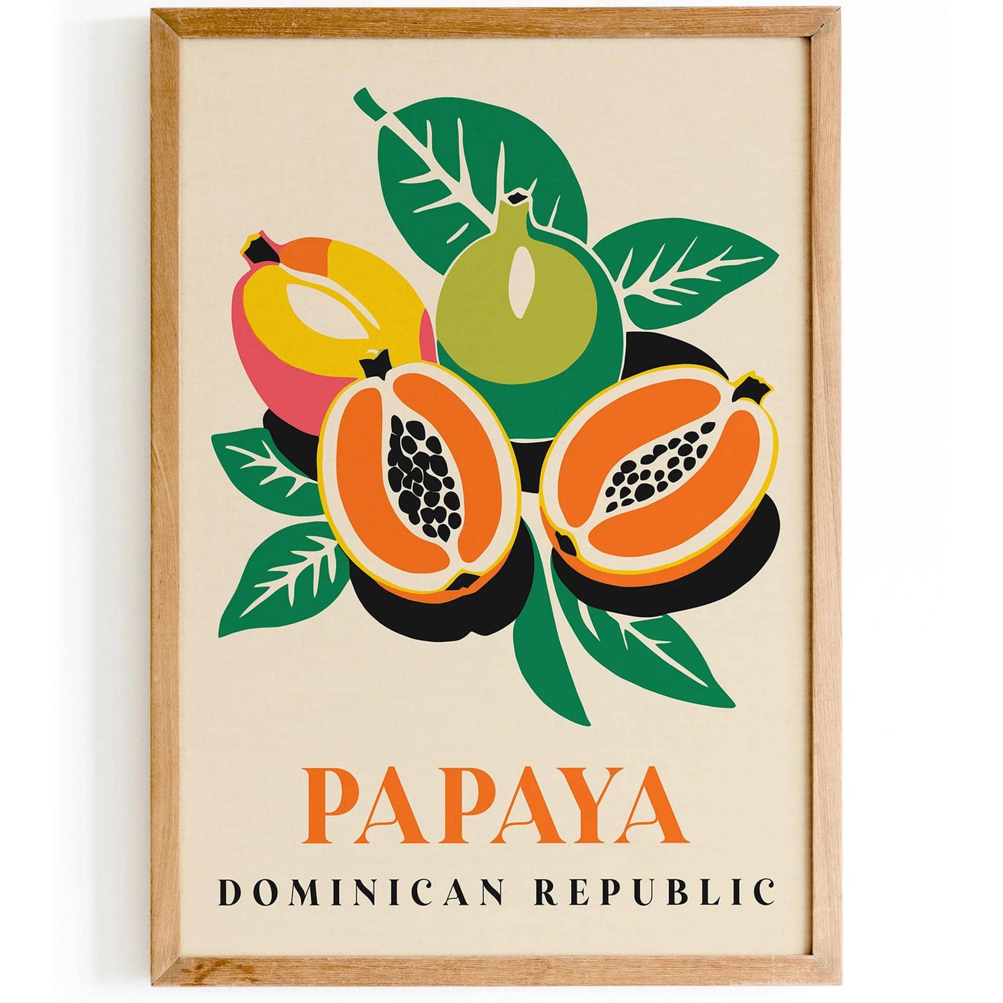 Papaya Tropical Fruit Poster – HypeSheriff