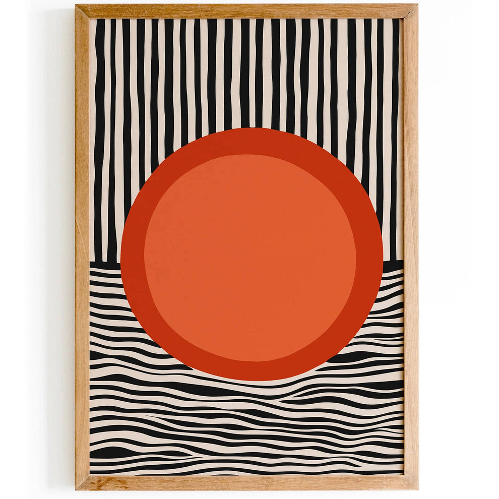 Mid Century Modern Orange Poster – HypeSheriff