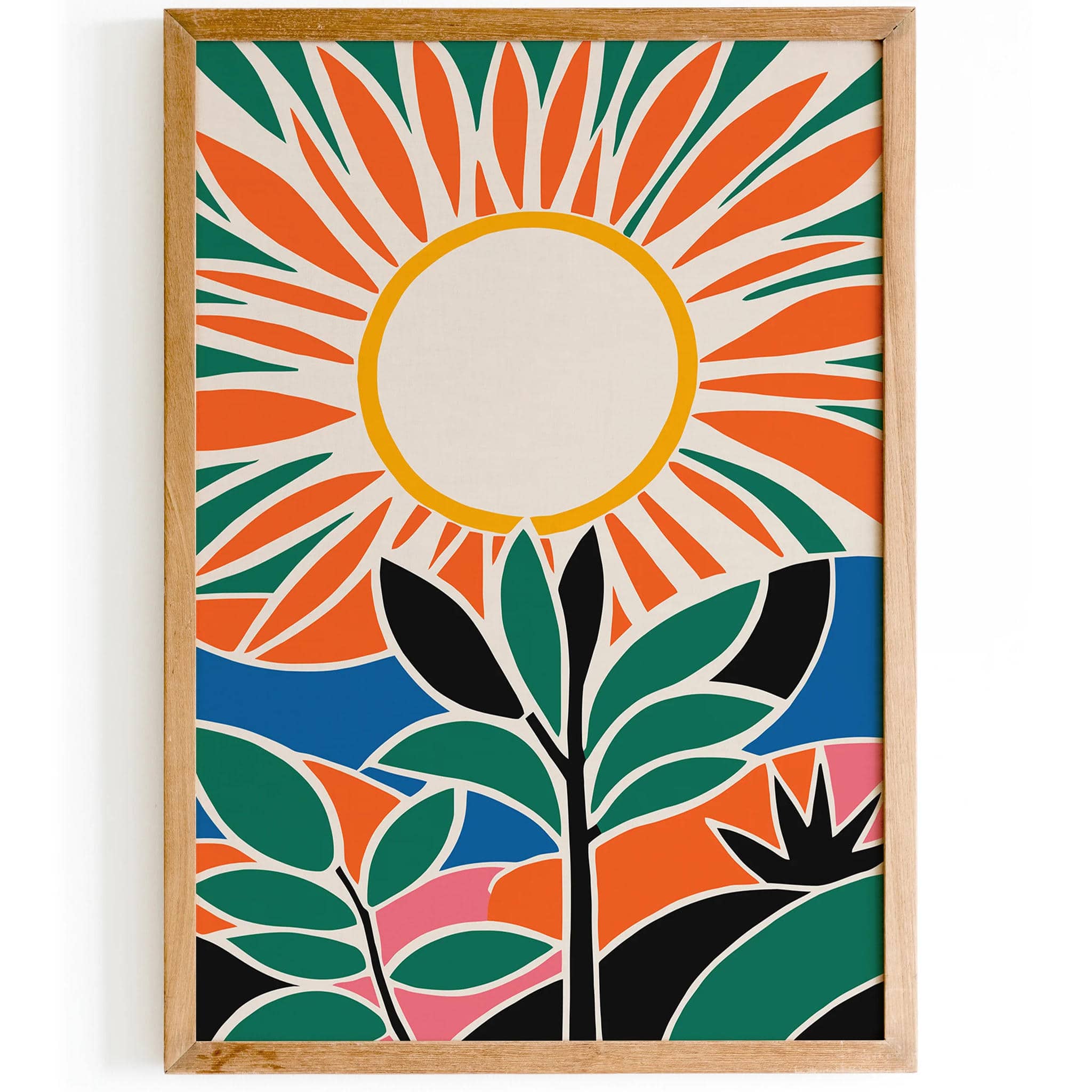 Mid Century Modern Sunshine Scenic Art Print – HypeSheriff