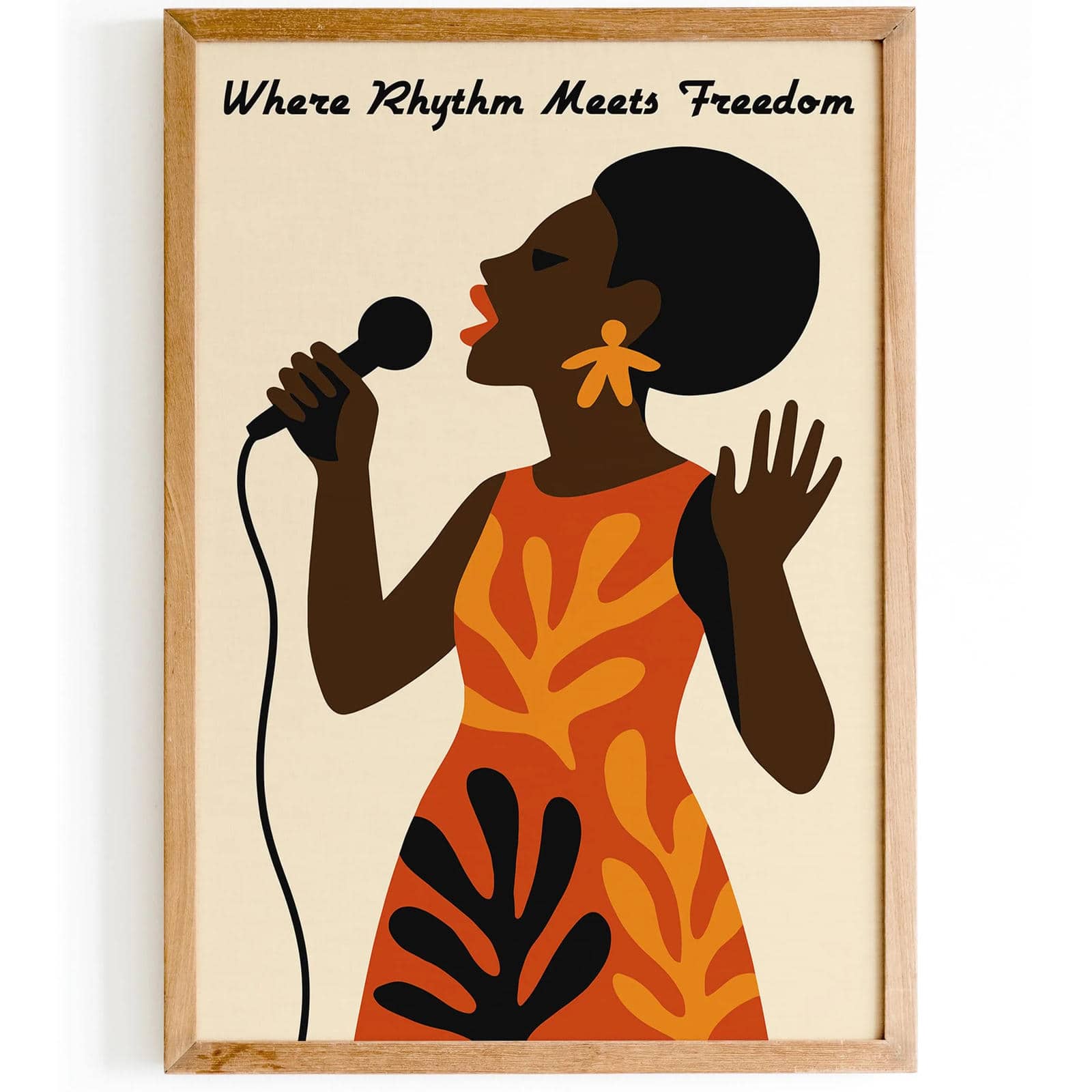 Where Rhythm Meets Freedom - Singing Woman Poster – HypeSheriff