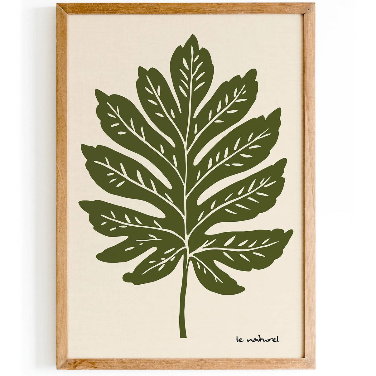 Le Naturel Green Vintage Leaf Poster – HypeSheriff