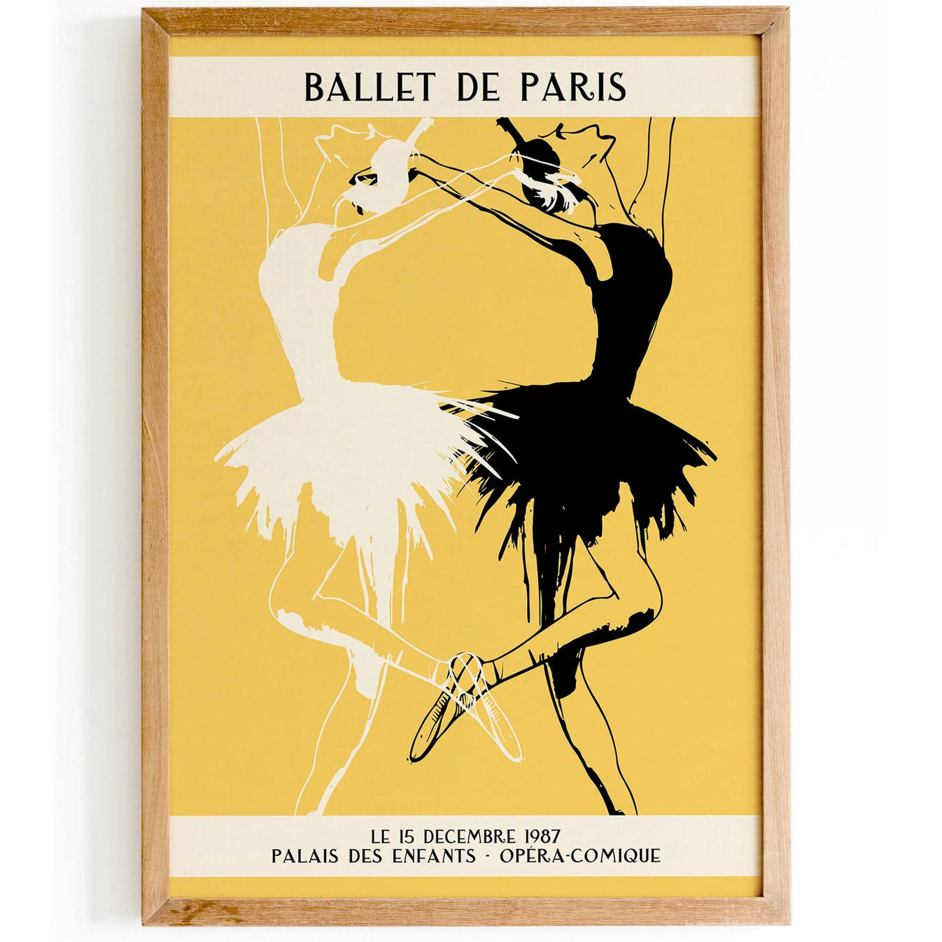 Retro Ballerinas Wall Art - French Ballet Poster – HypeSheriff