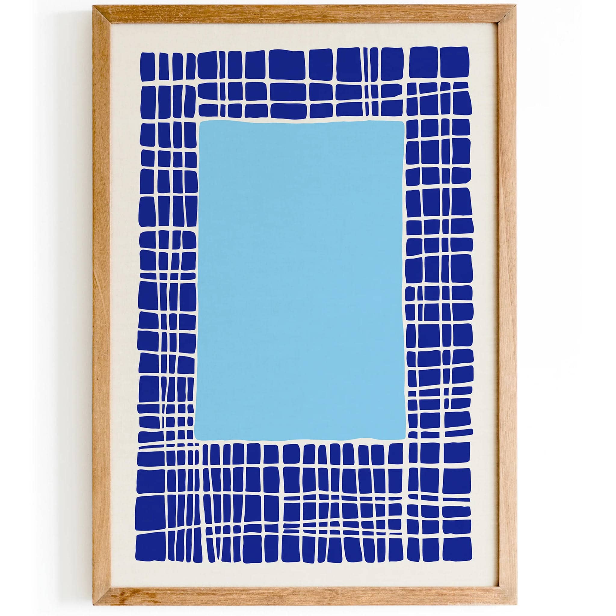 Blue Minimalist Print Bathroom Decor – HypeSheriff