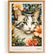 Floral Feline Elegant Cat Poster – HypeSheriff